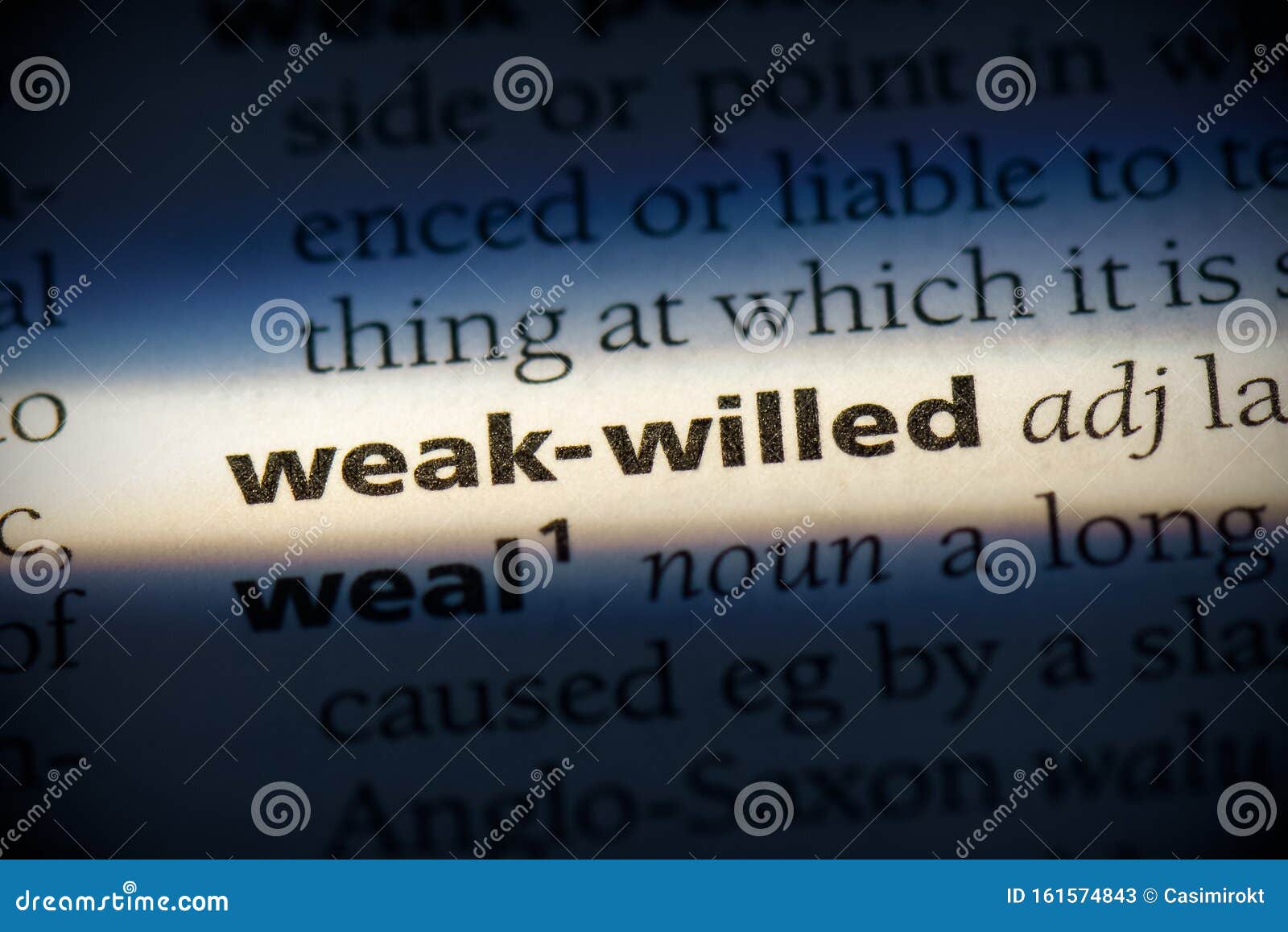 Weak-willed stock image. Image of education, highlight - 161574843