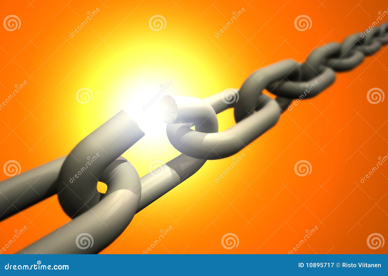 Weakest link stock illustration. Illustration of fracture - 10895717