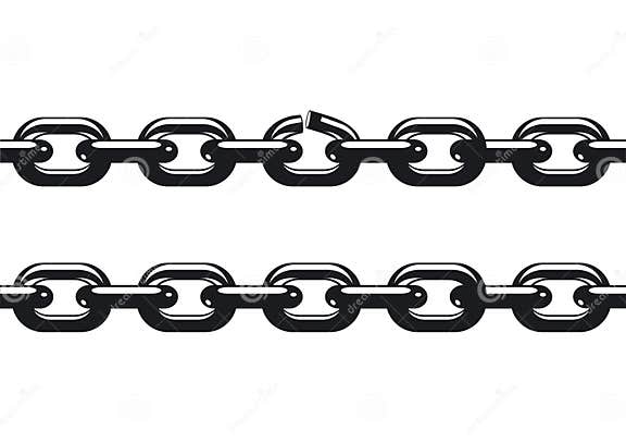 Weakest link of a chain stock vector. Illustration of connecting - 15899083