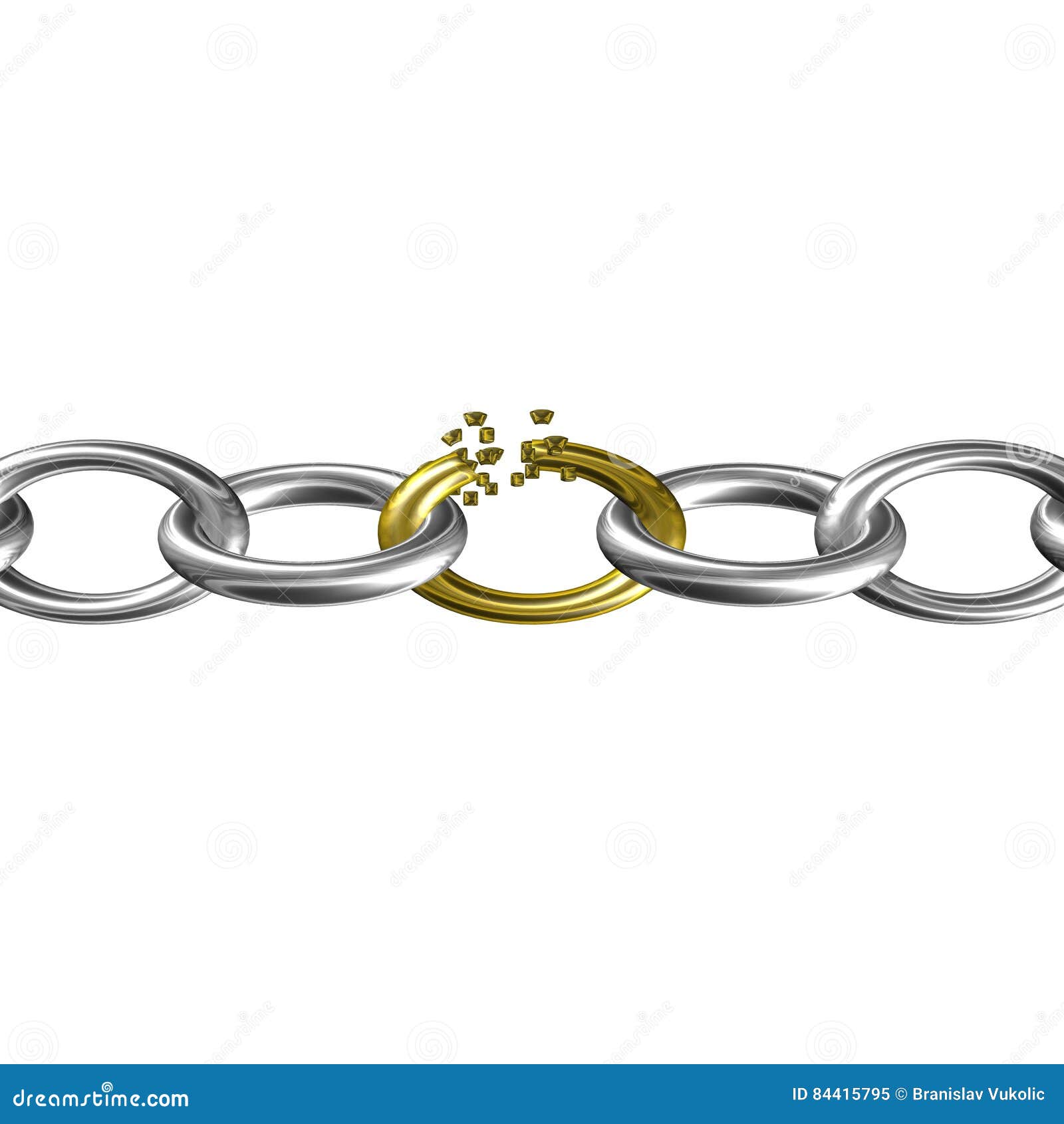 Weakest link, illustration stock illustration. Illustration of shiny ...