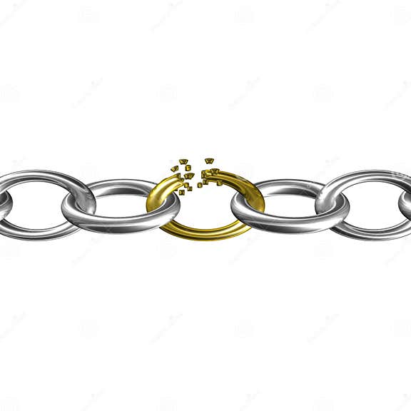Weakest link, illustration stock illustration. Illustration of shiny ...