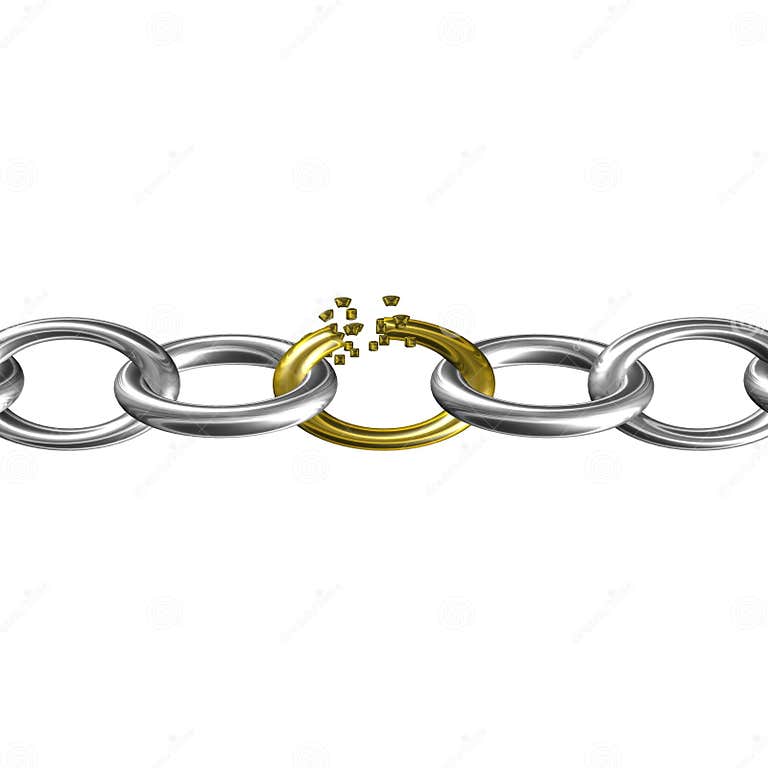 Weakest link, illustration stock illustration. Illustration of shiny ...