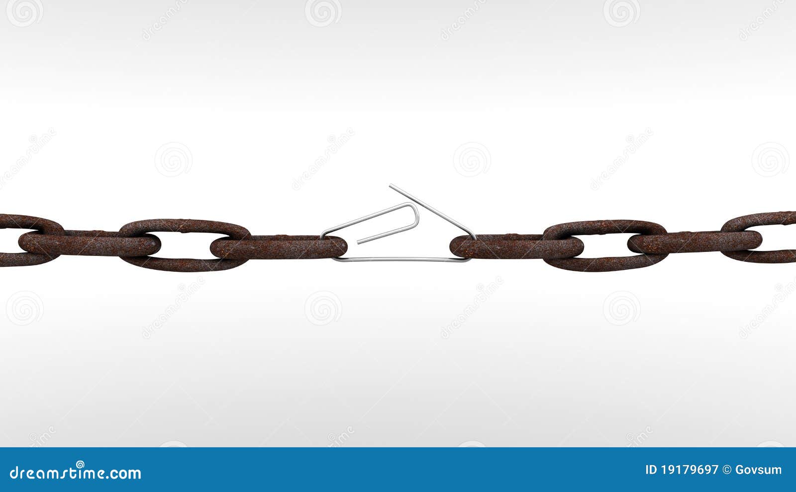 Weakness of a chain stock image. Image of chain, clips - 19179697