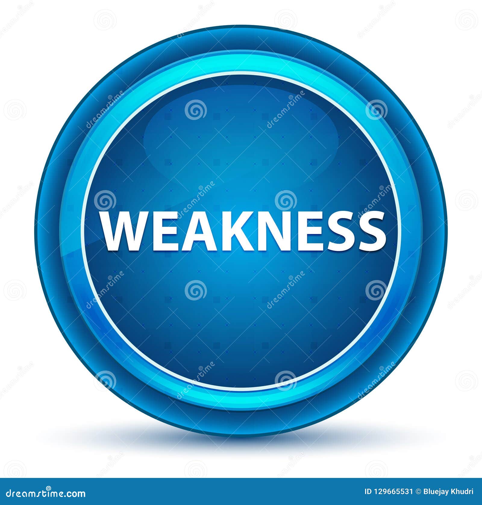 Weakness Eyeball Blue Round Button Stock Illustration - Illustration of ...