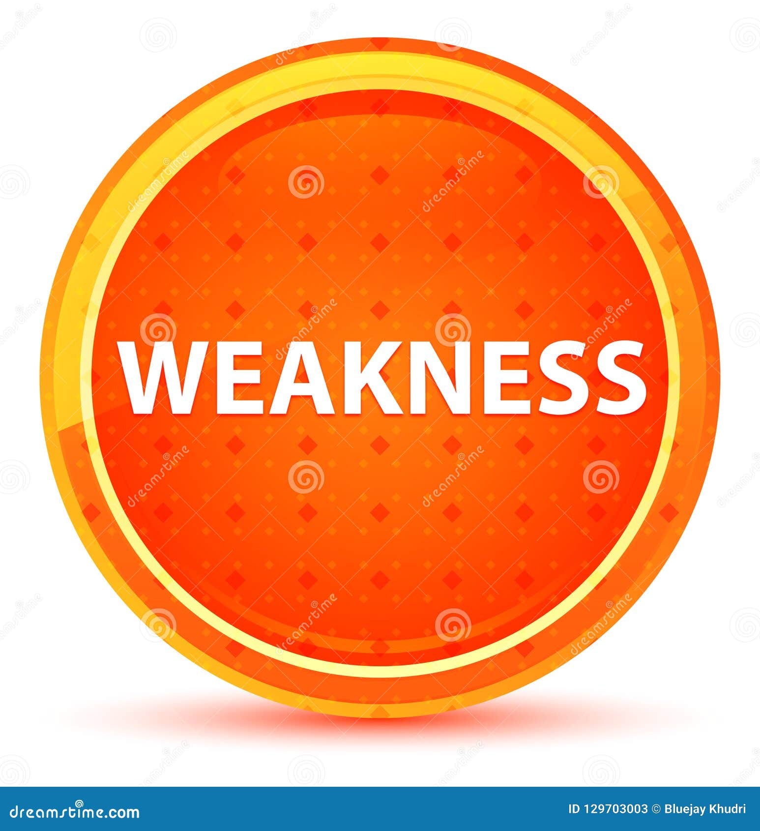 Weakness Natural Orange Round Button Stock Illustration - Illustration ...