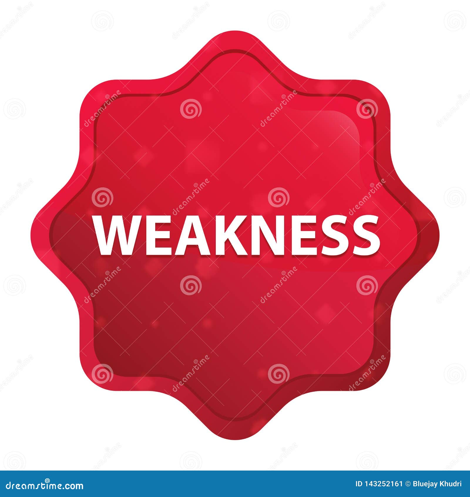 Weakness Misty Rose Red Starburst Sticker Button Stock Illustration ...
