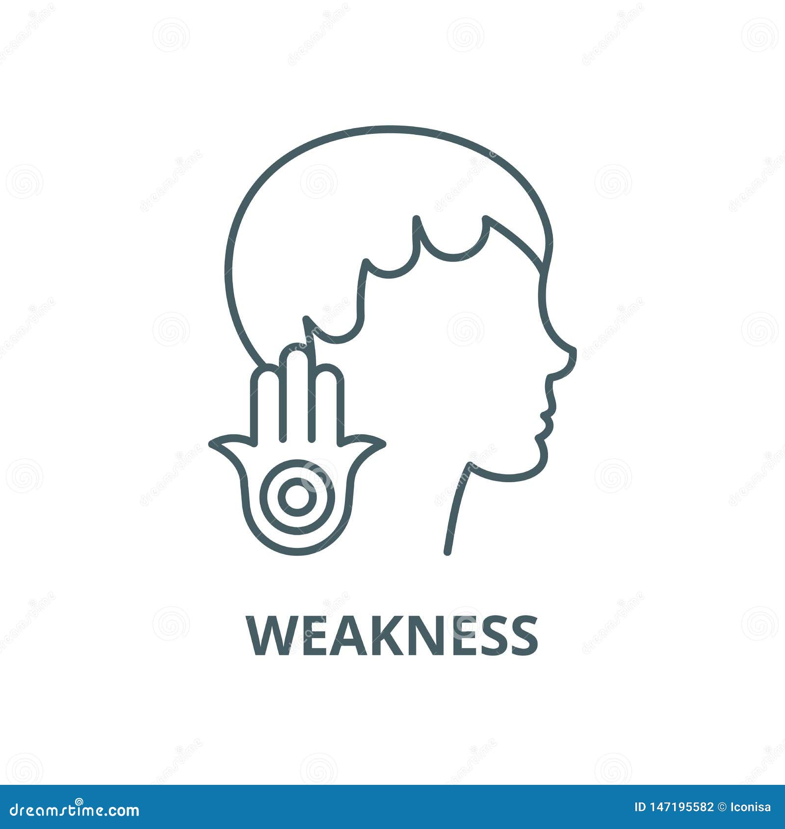Weakness Vector Line Icon, Linear Concept, Outline Sign, Symbol Stock ... Weakness Vector Line Icon, Linear Concept, Outline Sign, Symbol Stock ...
