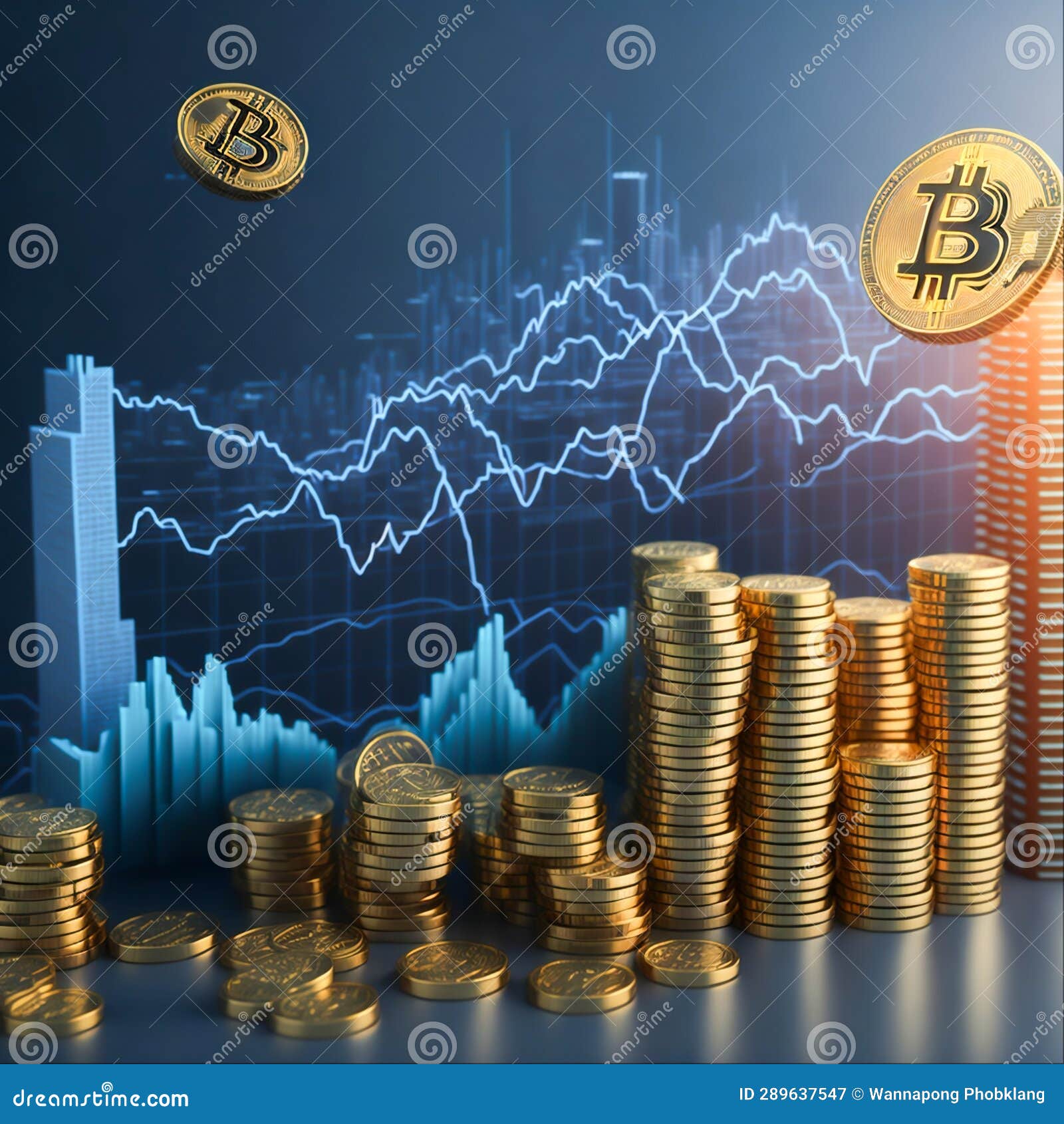Wealth through Bitcoin Stock Market Graph, Generative Ai Stock ...