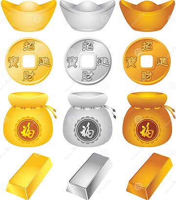 Wealth design elements set stock vector. Illustration of paper - 36247398