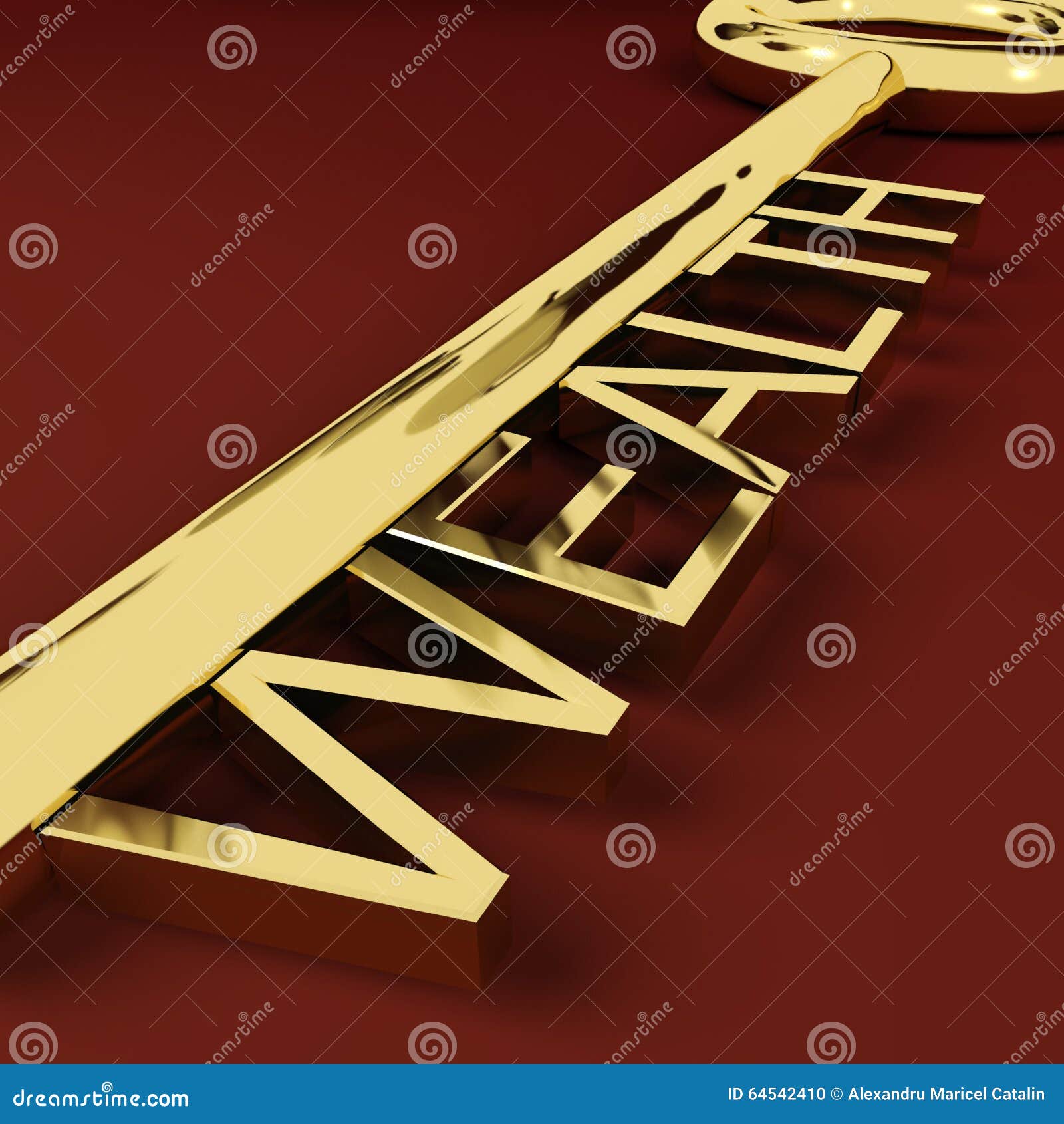 Wealth Key Representing Riches and Treasure Stock Photo - Image of rich ...