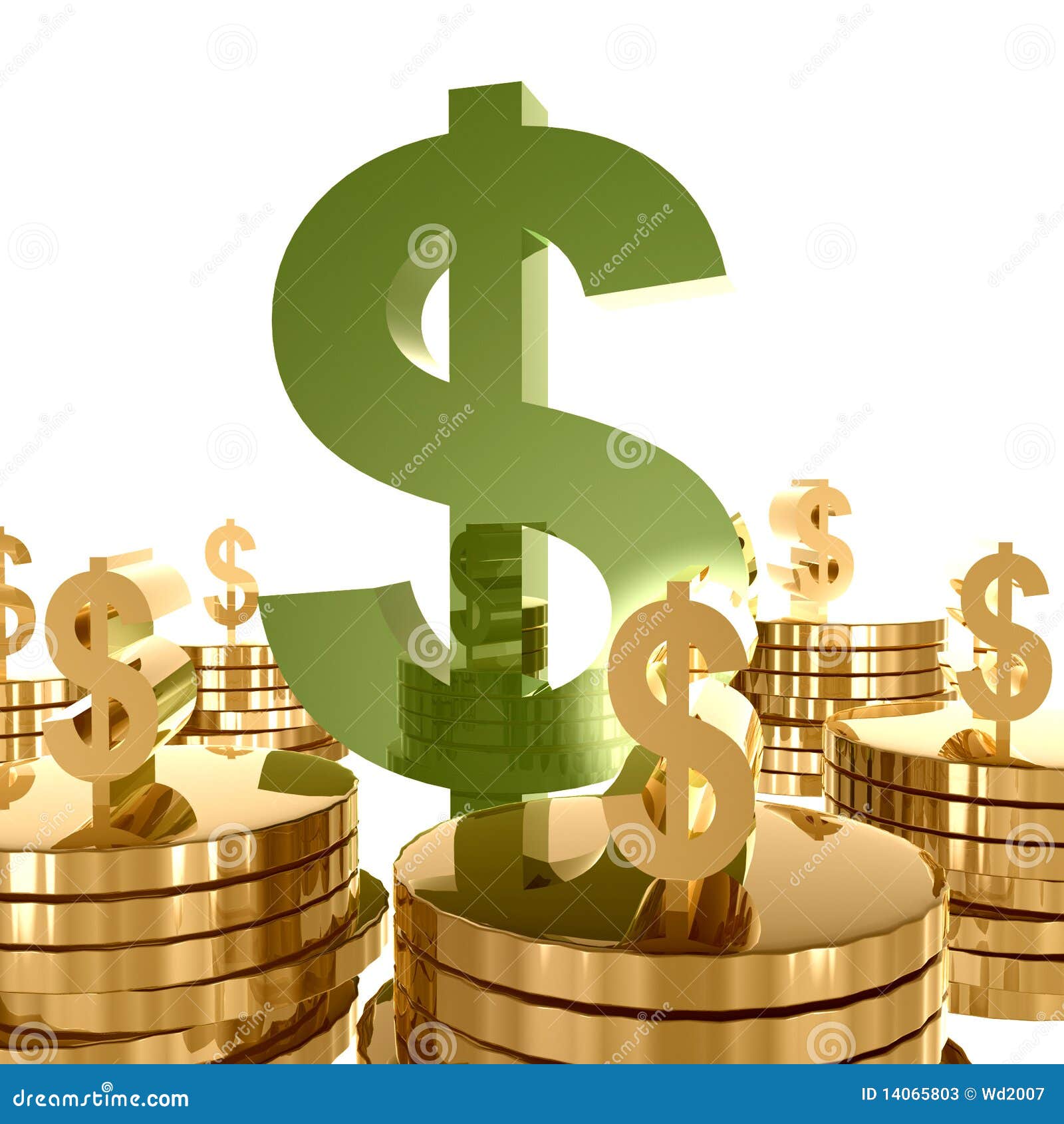 Wealth and Money Icon Symbol Stock Illustration - Illustration of money ...