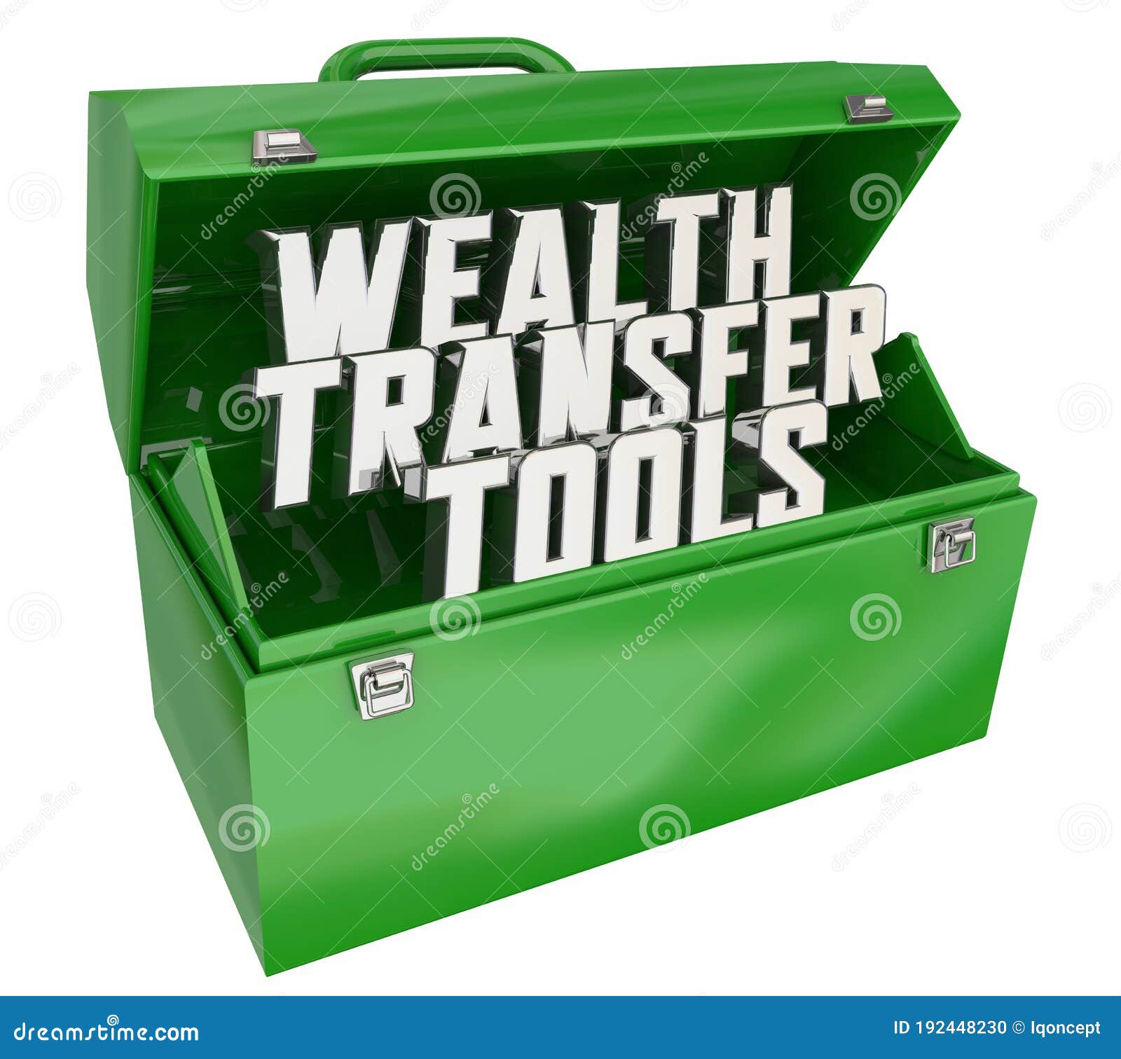 Wealth Transfer Arrow Road Signs Move Money Leave Heirs 3d Illustration ...