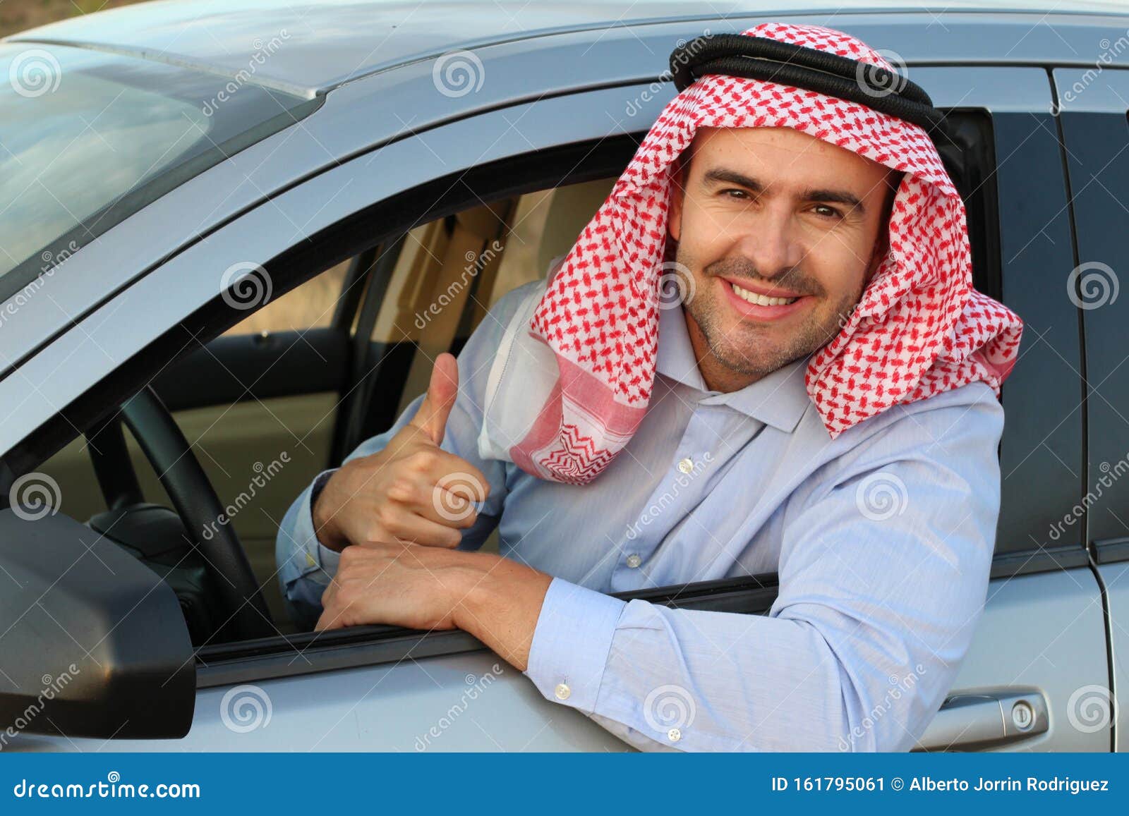 Wealthy Arabic Man in His Luxurious Car Stock Image - Image of gulf ...