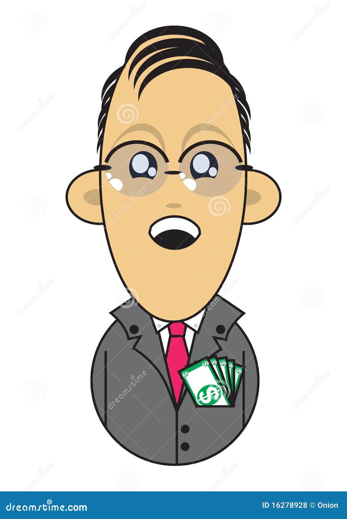 Wealthy Businessman Illustration Stock Illustration - Illustration of ...