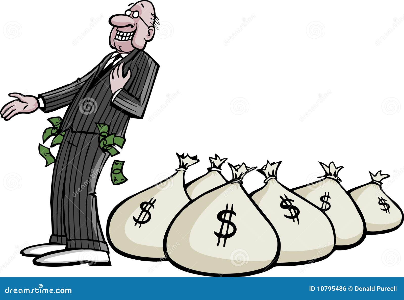 Wealthy CEO stock illustration. Illustration of officer - 10795486