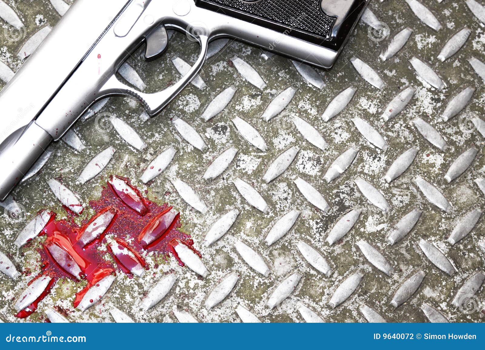 Weapon and Blood stock photo. Image of pistol, shooter - 9640072