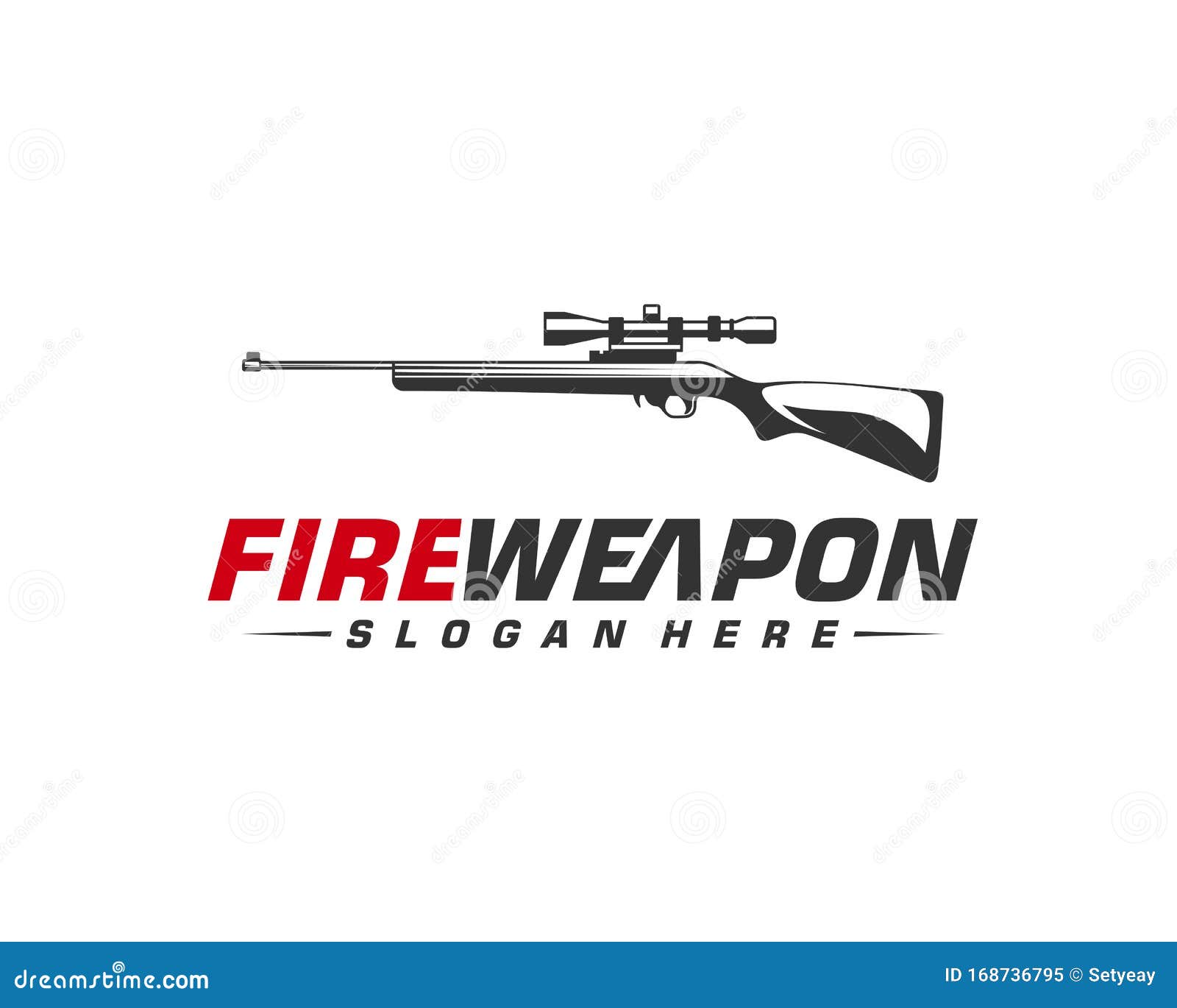Weapon Fire Logo Design Vector, Machine Gun Vector, Design Illustration ...