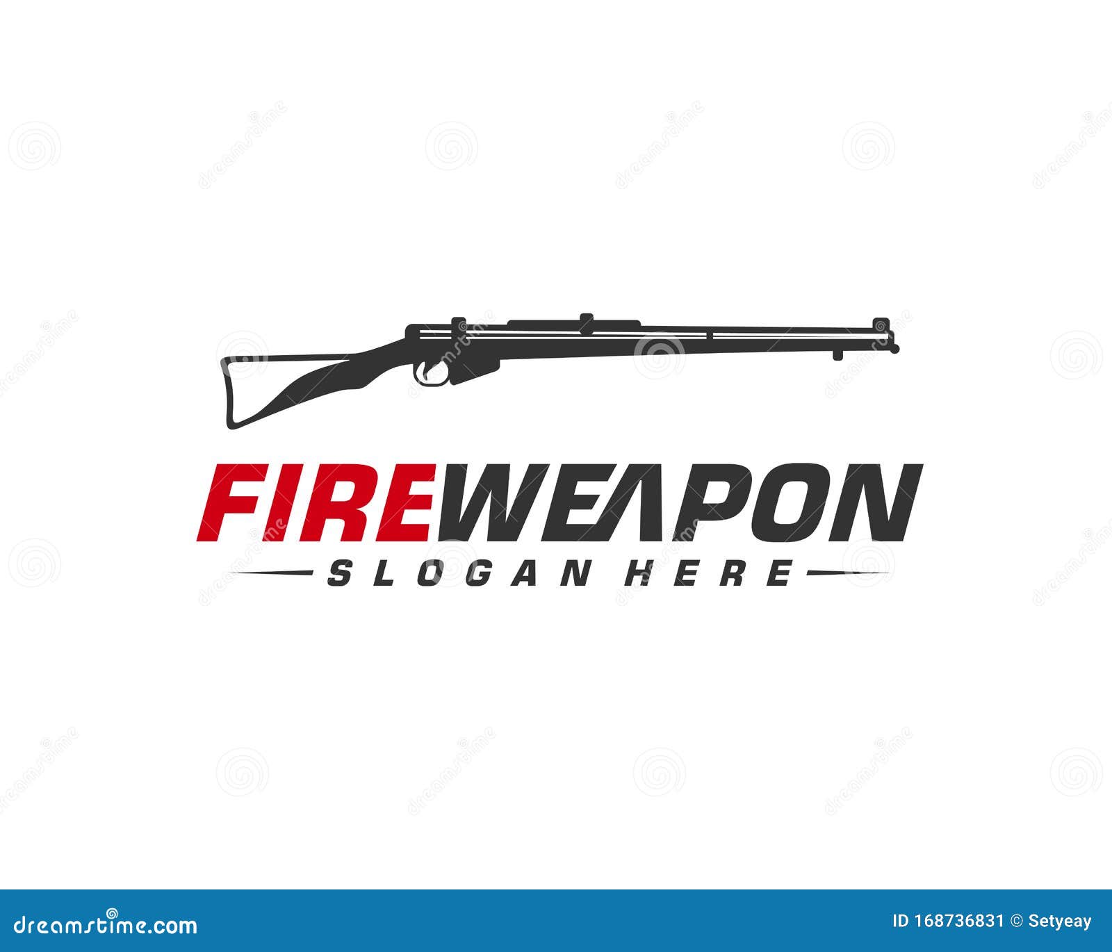 Weapon Fire Logo Design Vector, Machine Gun Vector, Design Illustration ...