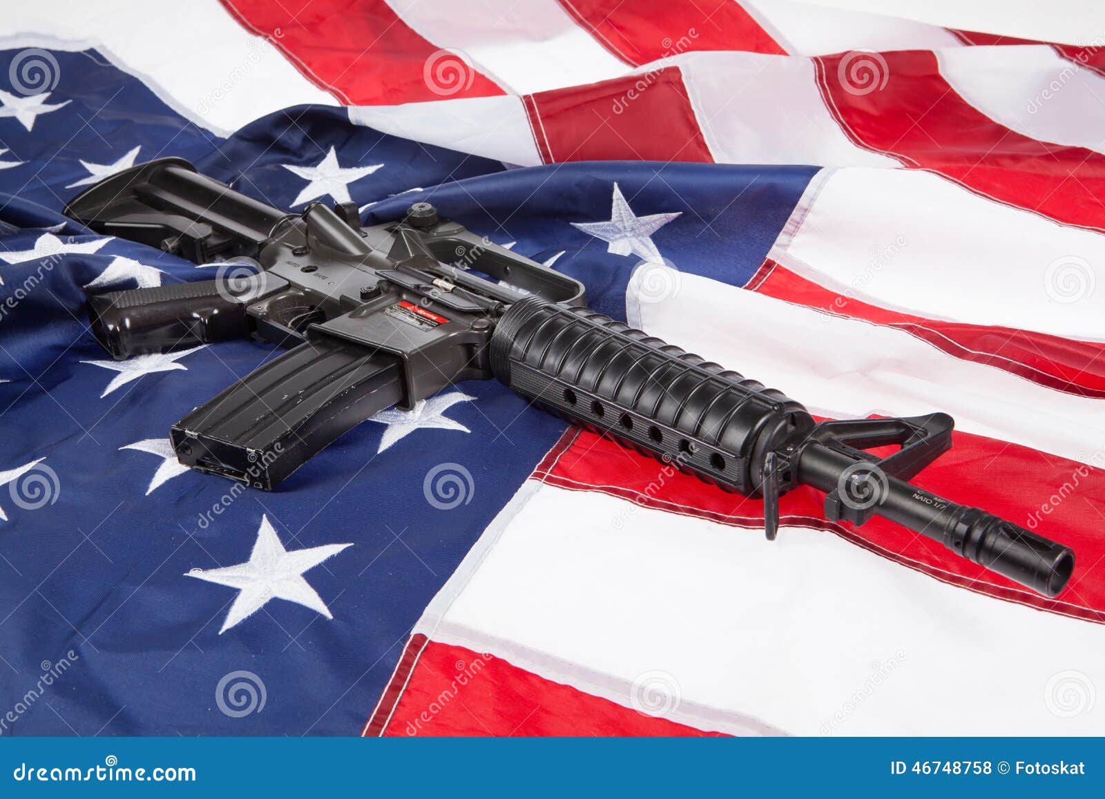 Weapon and Flag stock photo. Image of equipment, celebrations - 46748758