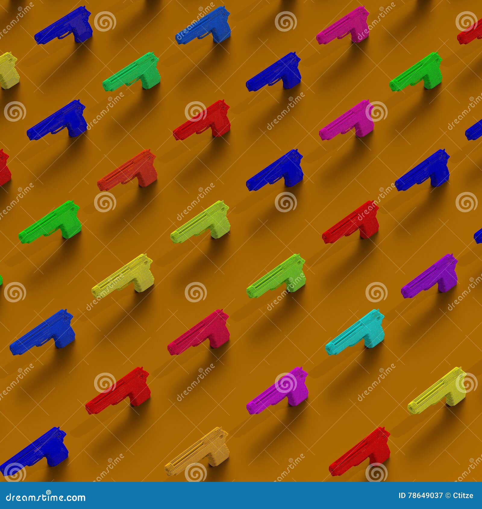 Weapon Framework Low-poly Illustration Pattern Royalty-Free Cartoon ...
