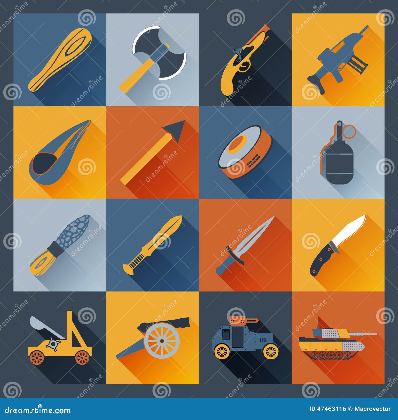 Stun Gun Icons Set Cartoon Vector. Electroshock Weapon For Self Defense ...