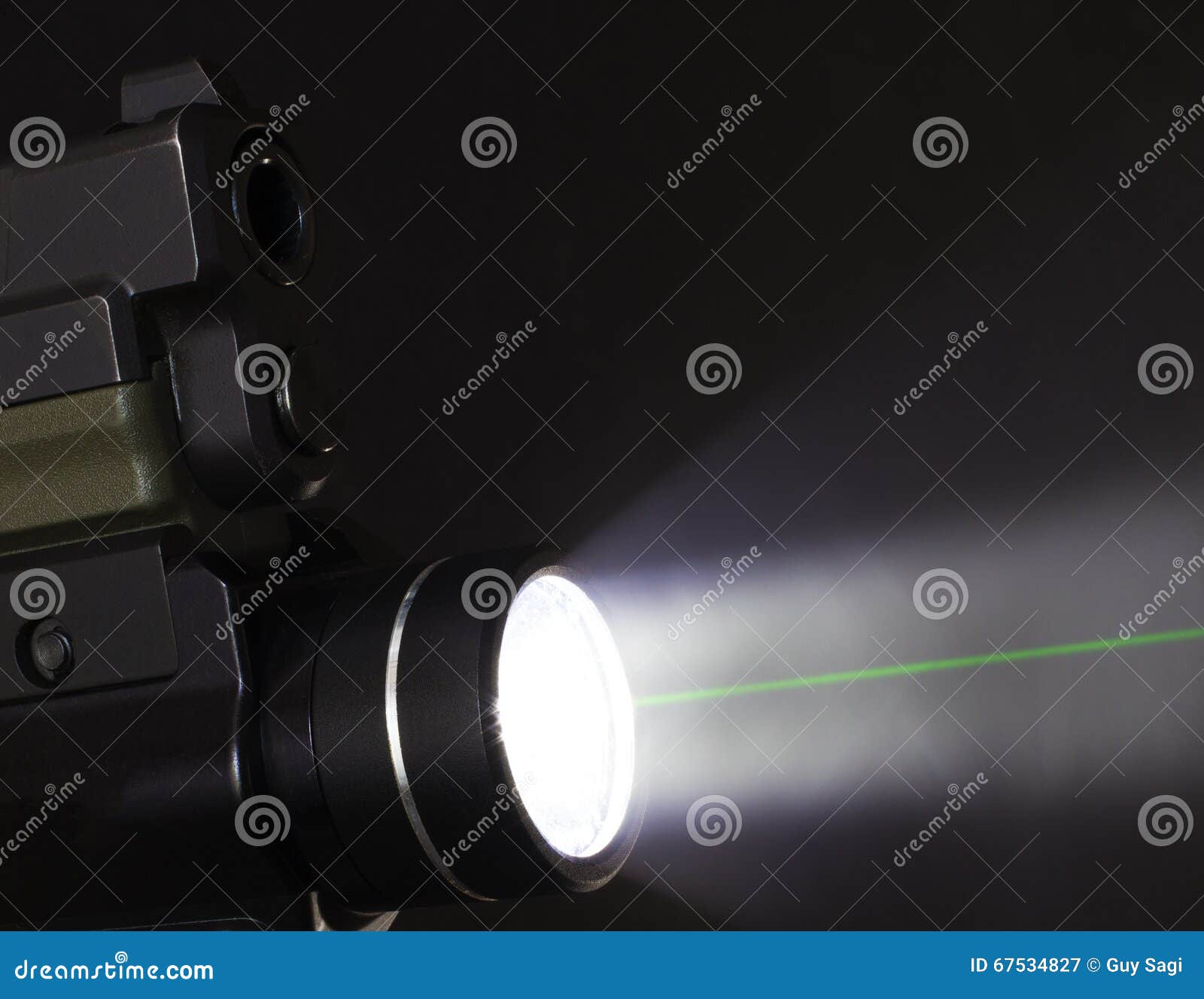 Weapon light stock image. Image of firearm, green, pistol - 67534827