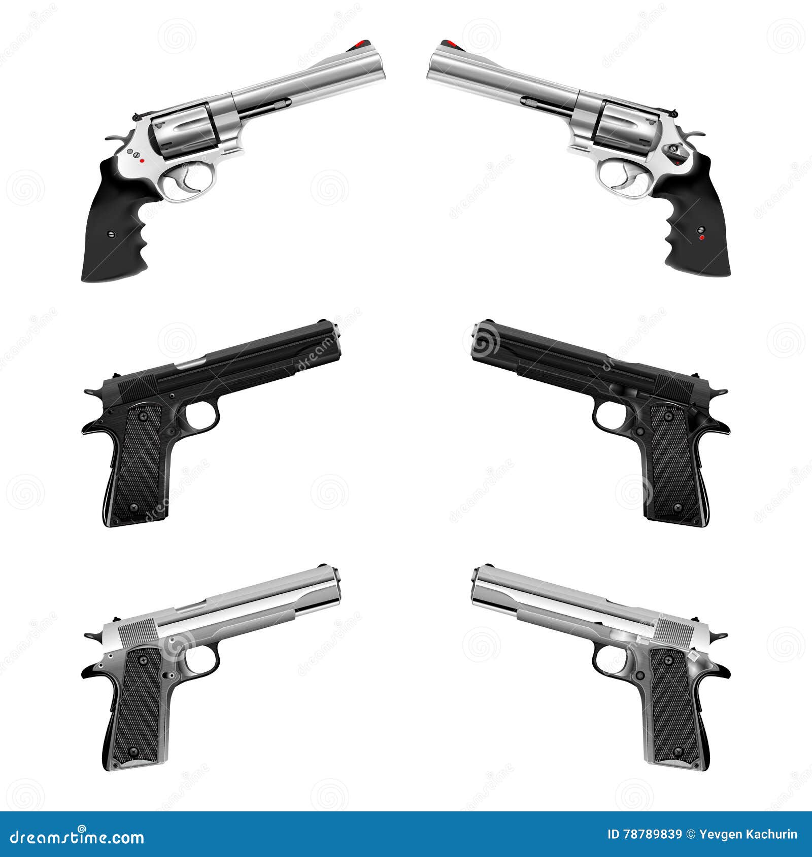 Gun Pistol Revolver Puzzle Symbol Logo Vector | CartoonDealer.com ...