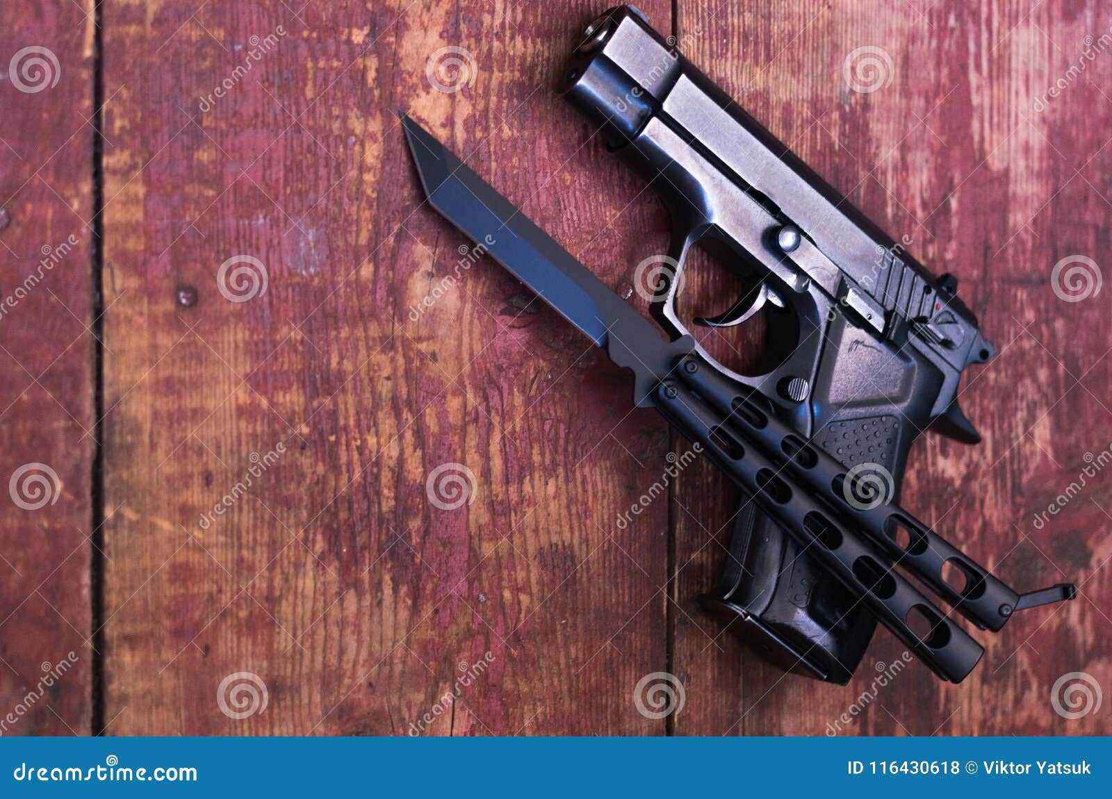 The Weapon. a Set of a Robber Stock Photo - Image of crime, protection ...