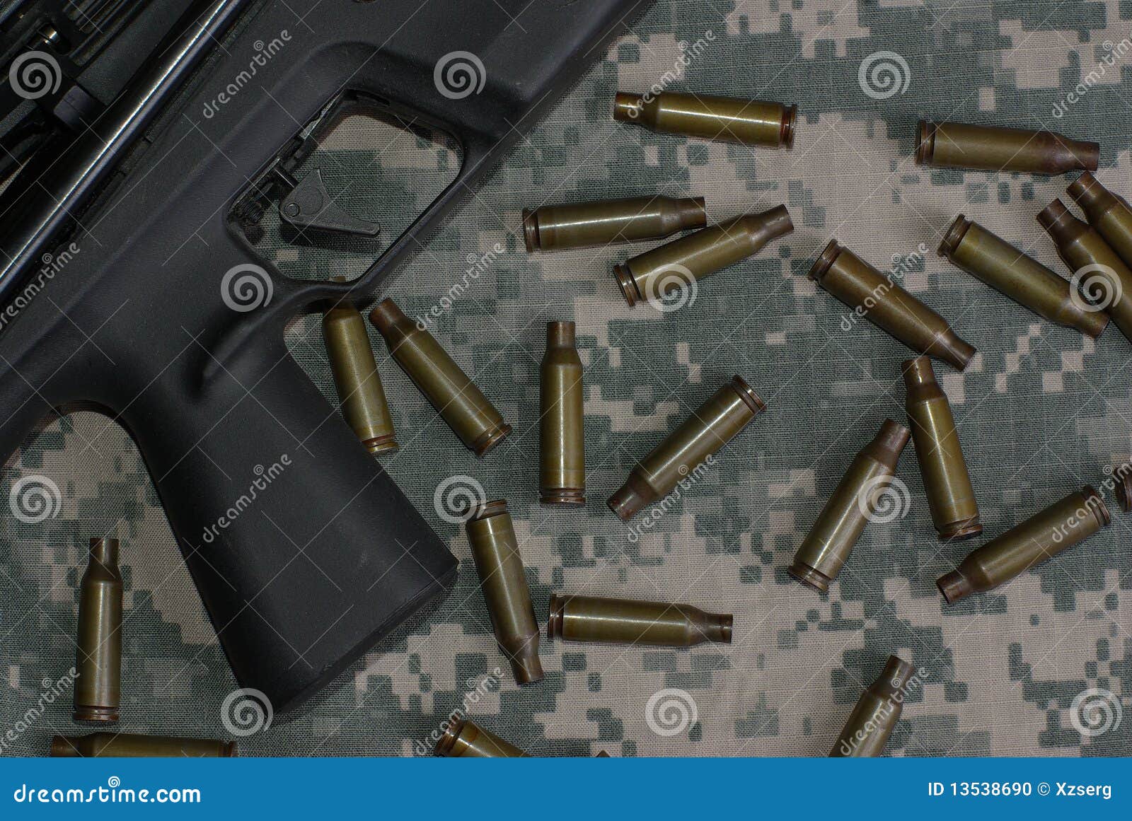 Weapon and Shell and Shells Stock Photo - Image of ammunition ...