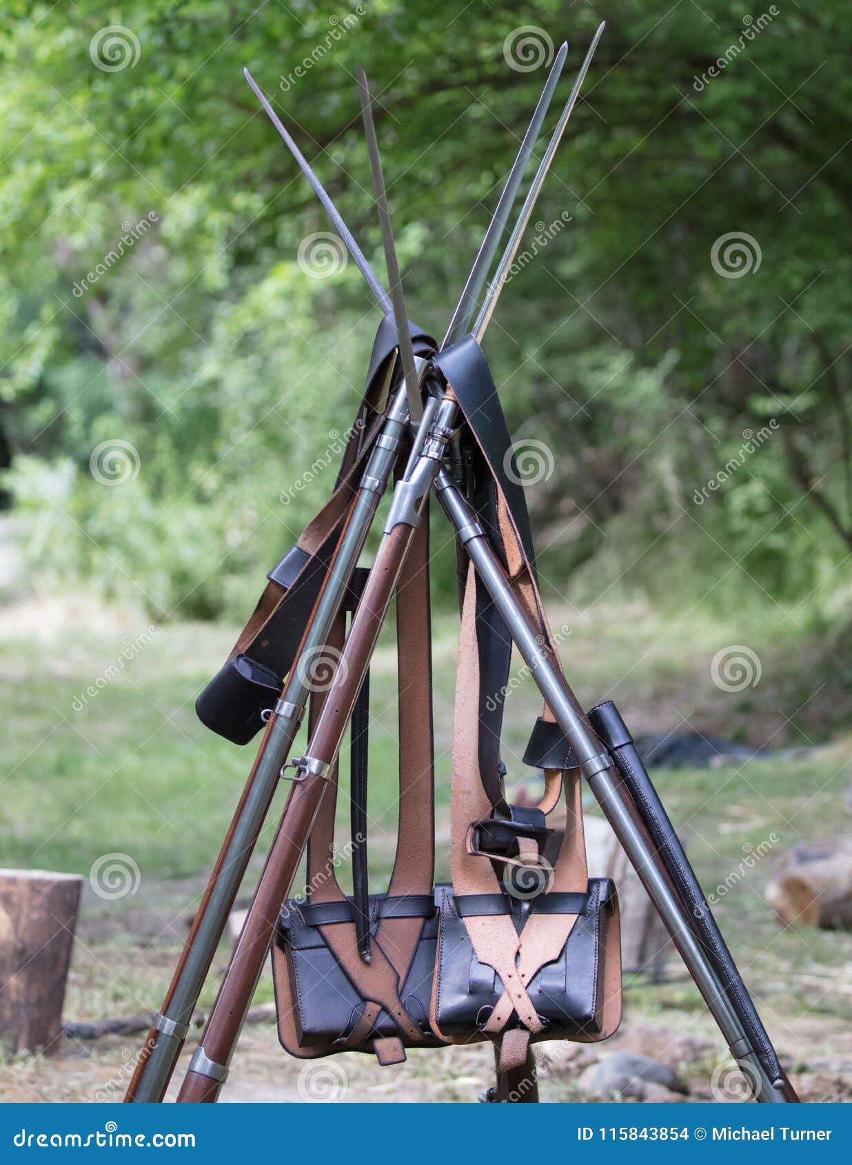 Weapon Stack stock photo. Image of reenactment, muskets - 115843854