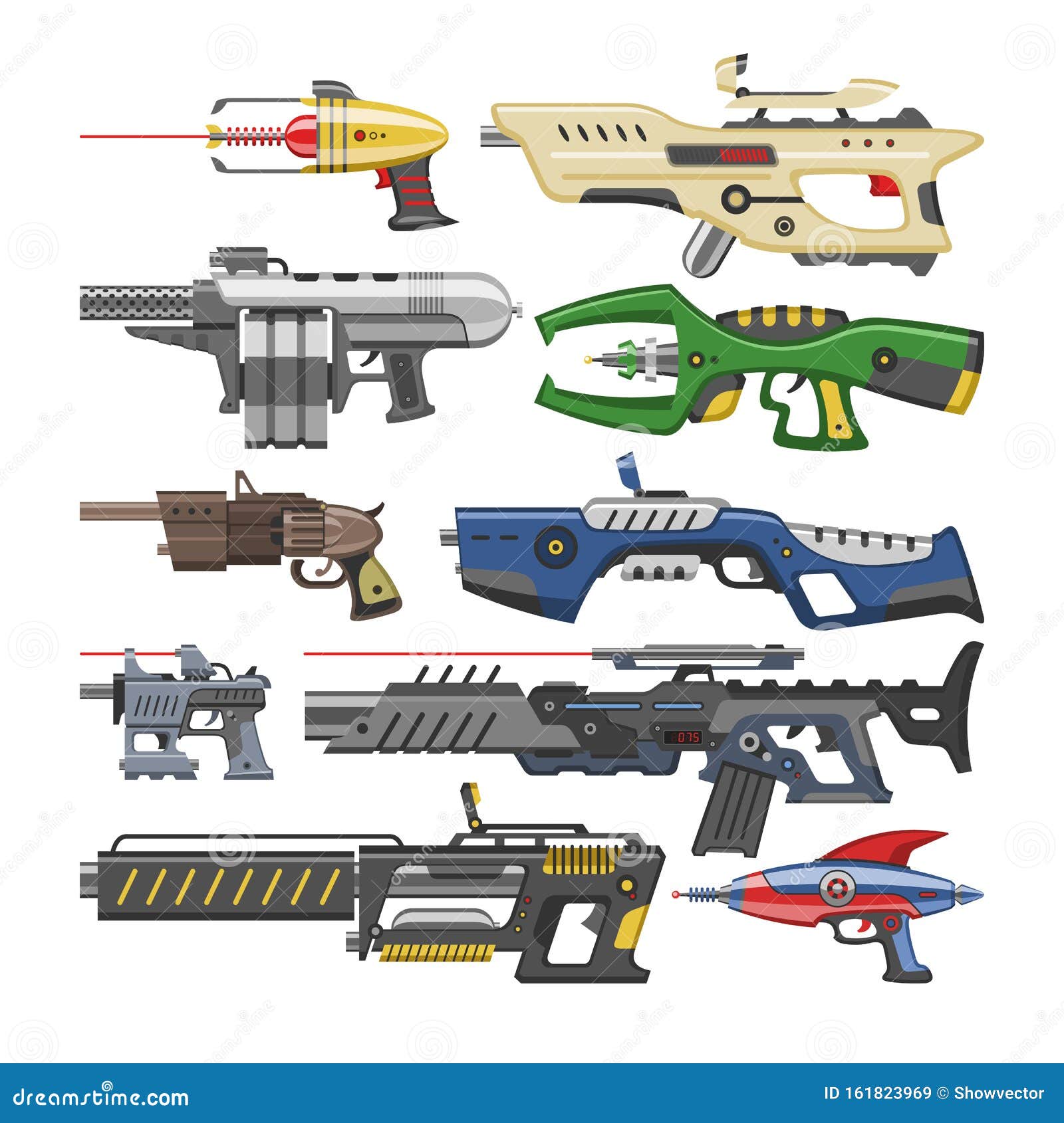 Weapon Vector Spacegun Blaster Laser Gun With Futuristic Handgun And ... Weapon Vector Spacegun Blaster Laser Gun With Futuristic Handgun And ...