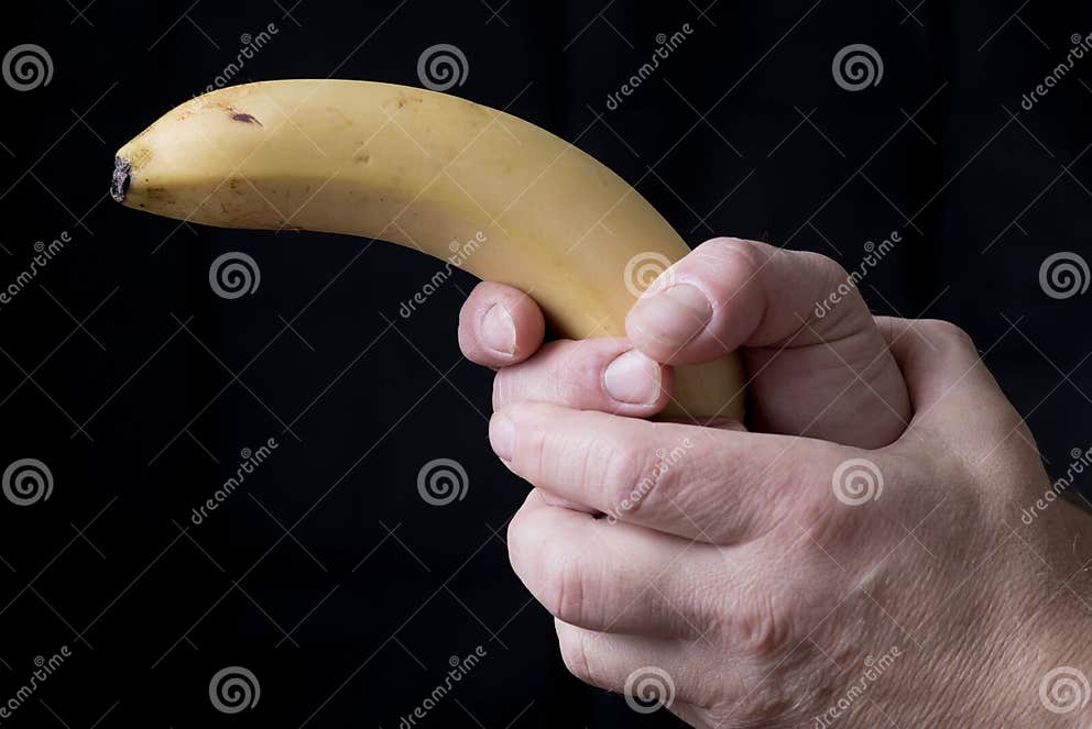 Weaponized Banana Gun Ready for Deadly Fire Stock Image - Image of ripe ...