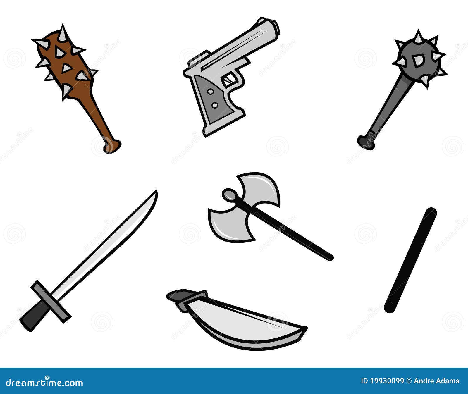 Weapons stock vector. Illustration of dangerous, japanese - 19930099