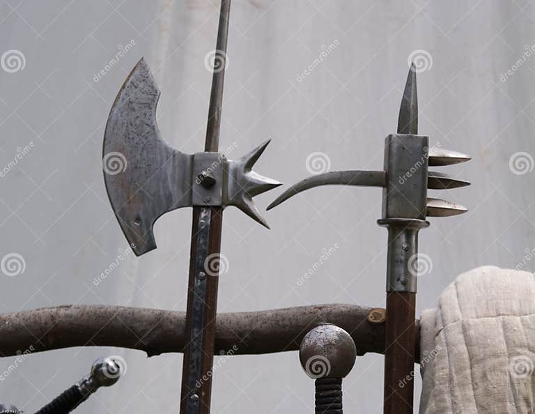 Weapons before the battle stock image. Image of showmanship - 2487765