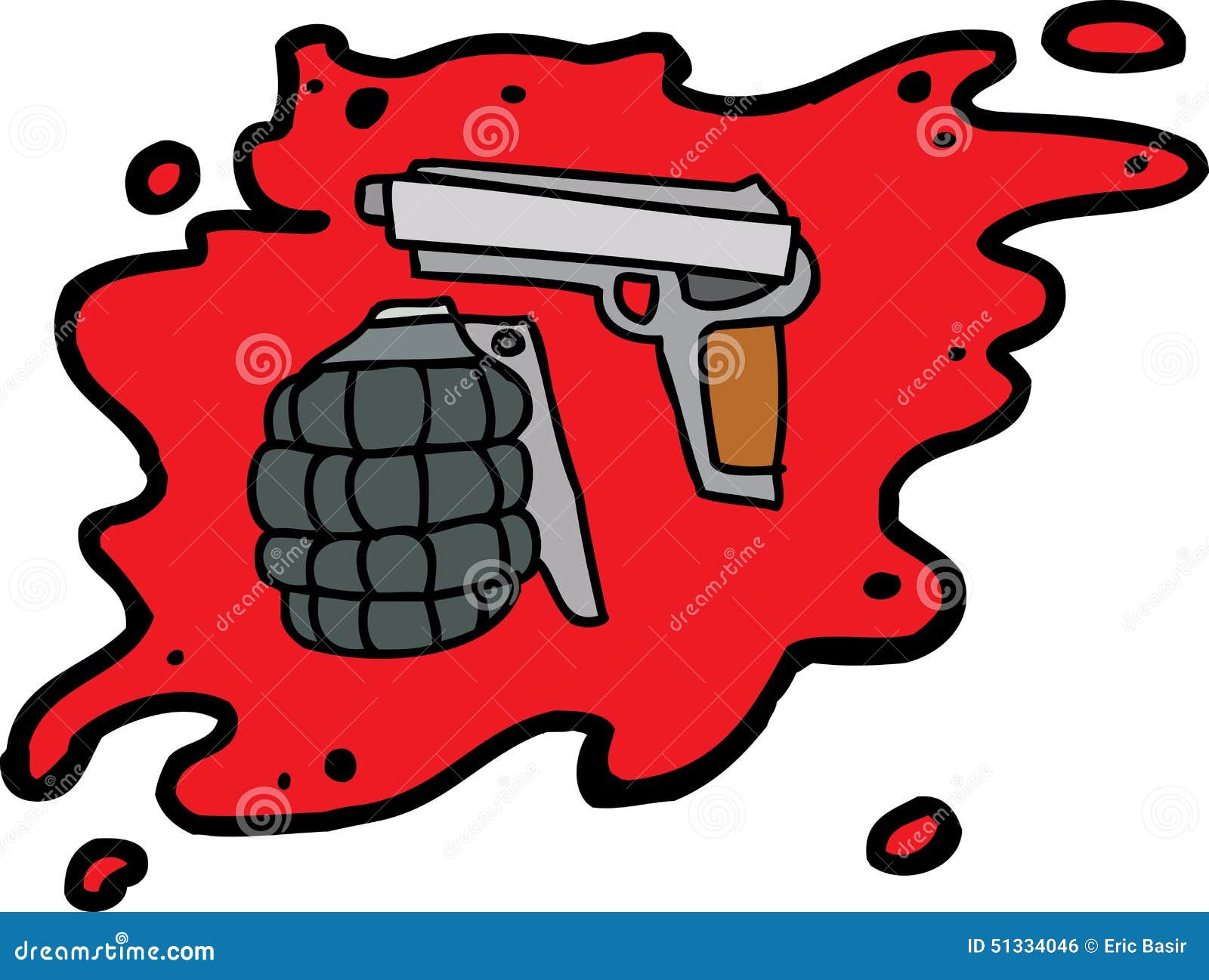 Weapons in Blood Over White Stock Illustration - Illustration of symbol ...
