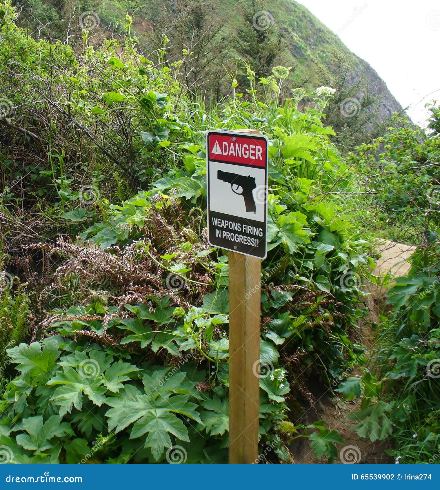 Weapons Firing in Progress Sign. Stock Photo - Image of shot, protect ...