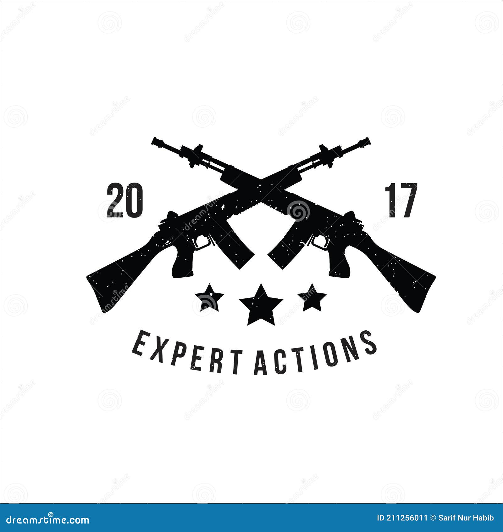 Weapons Logo Design Template Stock Vector - Illustration of protection ...