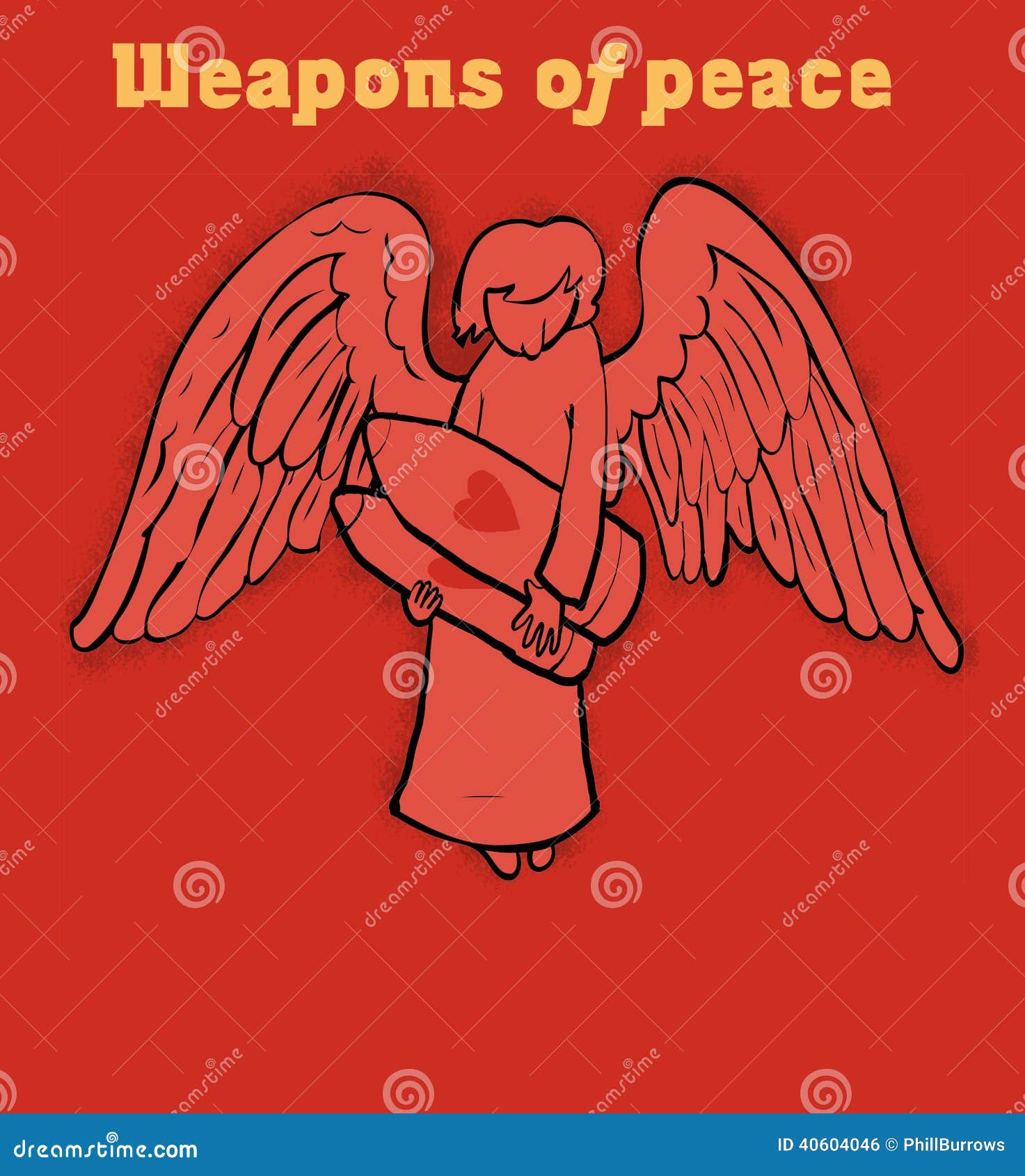 Weapons of peace stock illustration. Illustration of peace - 40604046