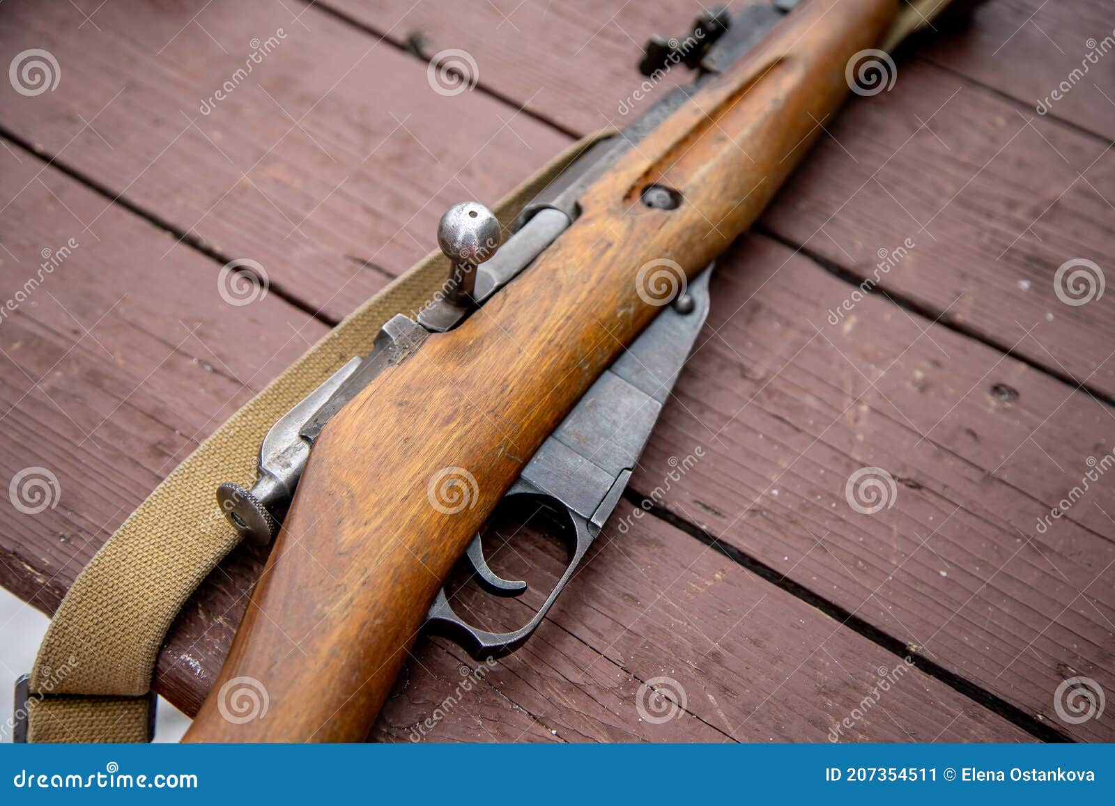 Rifle of Russian Production Stock Image - Image of machine, communism ...