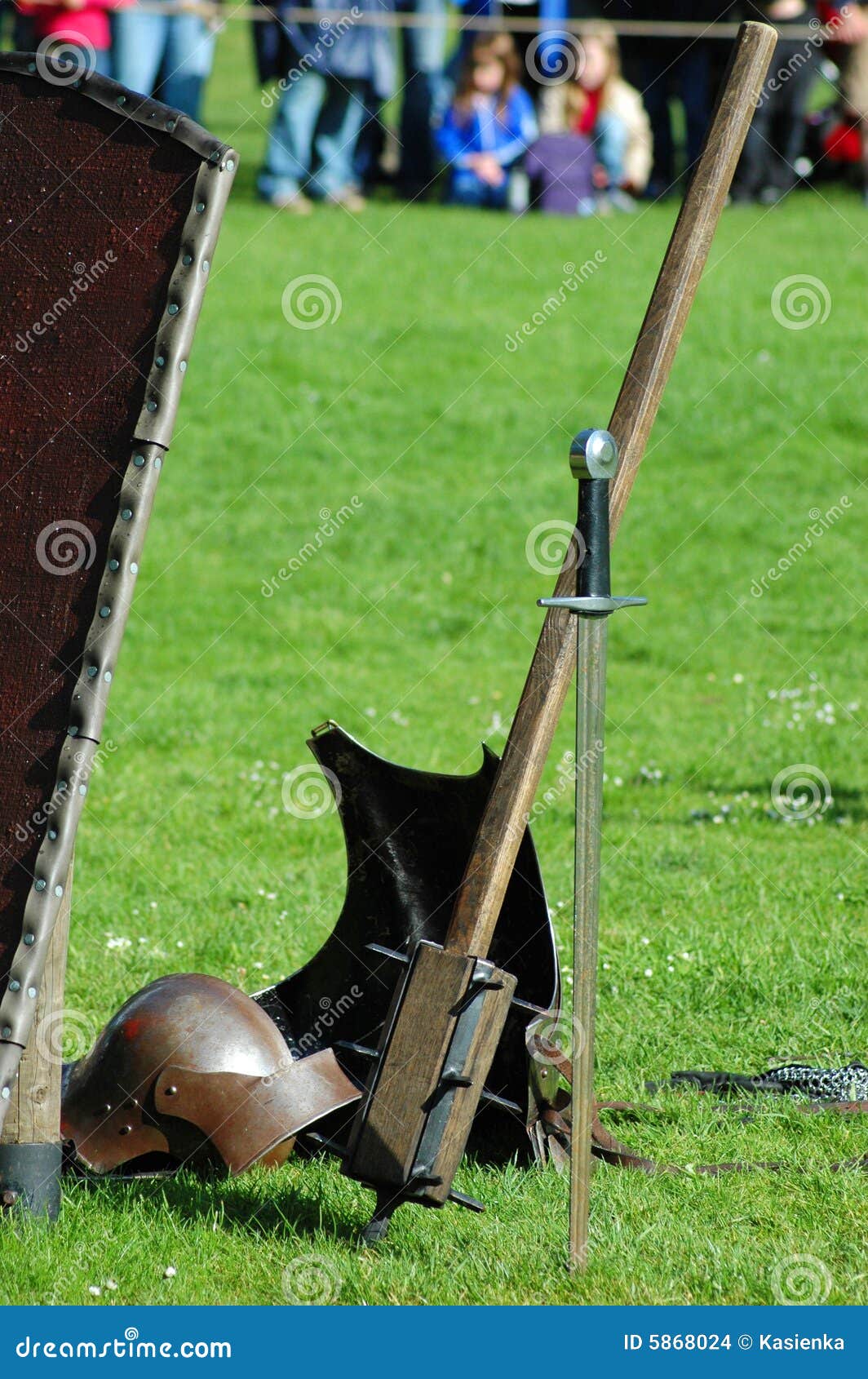 Weapons sword club helmet stock photo. Image of compete - 5868024