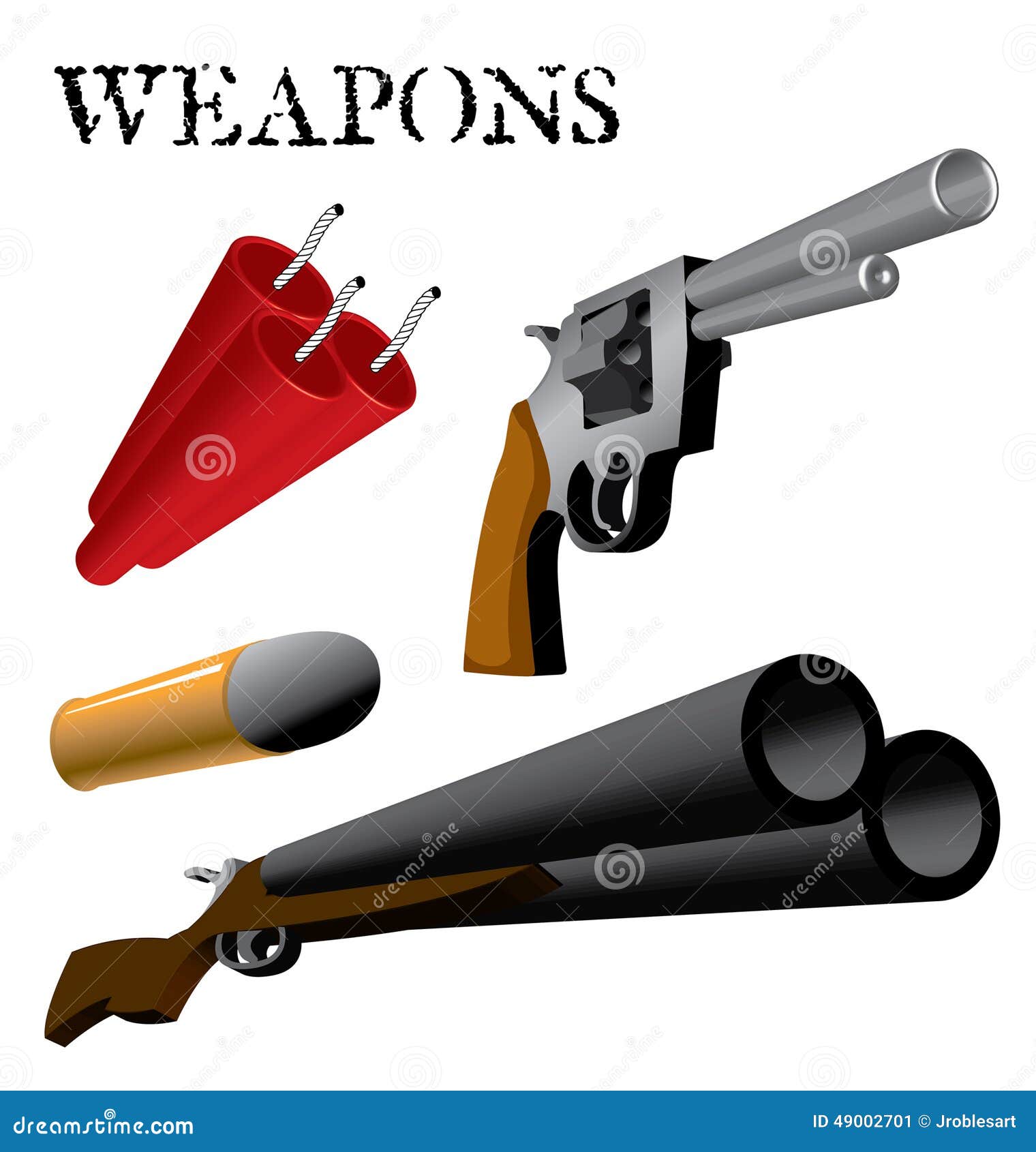 Weapons Cartoon Vector | CartoonDealer.com #49002701
