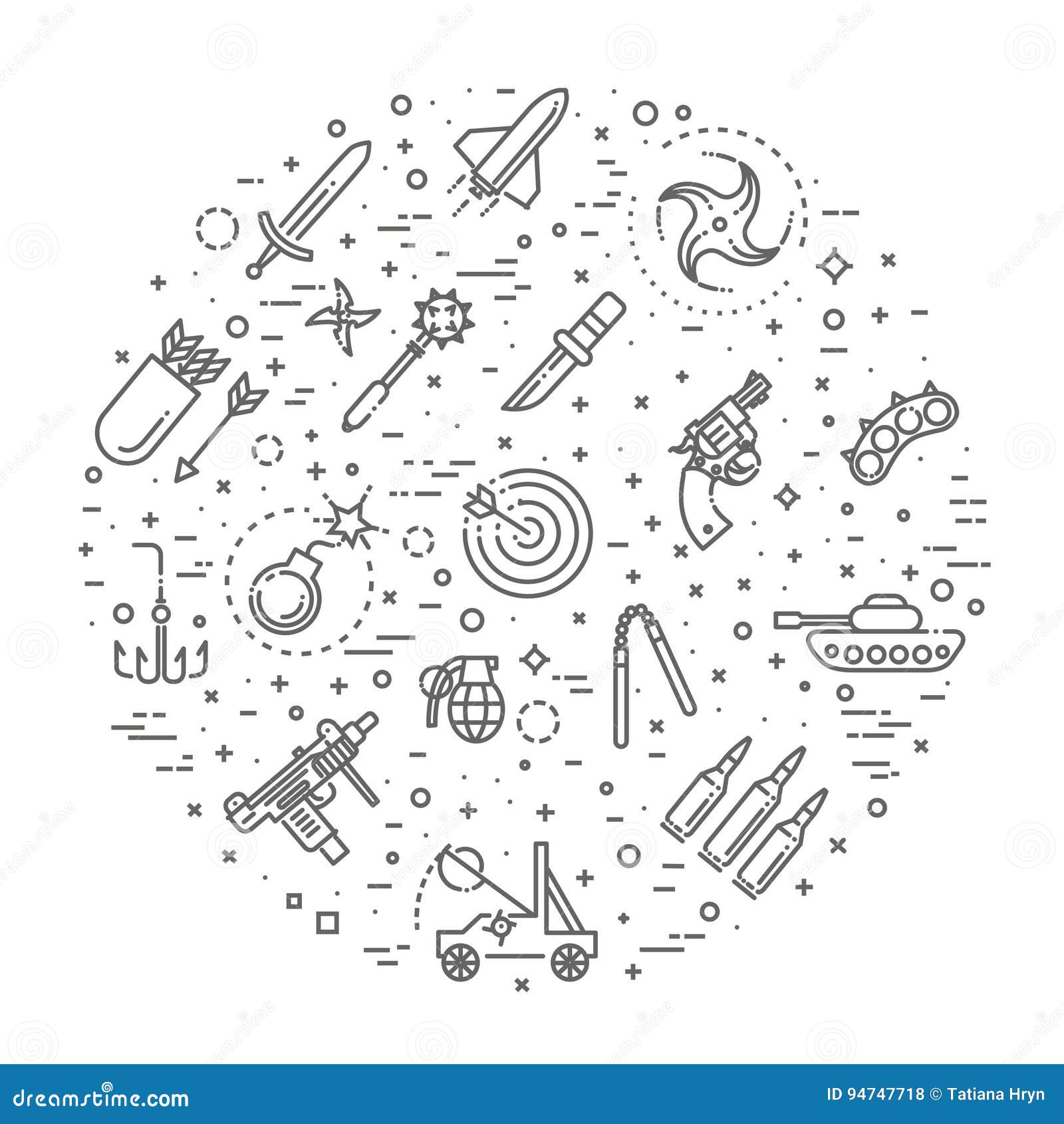 Weapons Vector Collection Icons | CartoonDealer.com #78707088