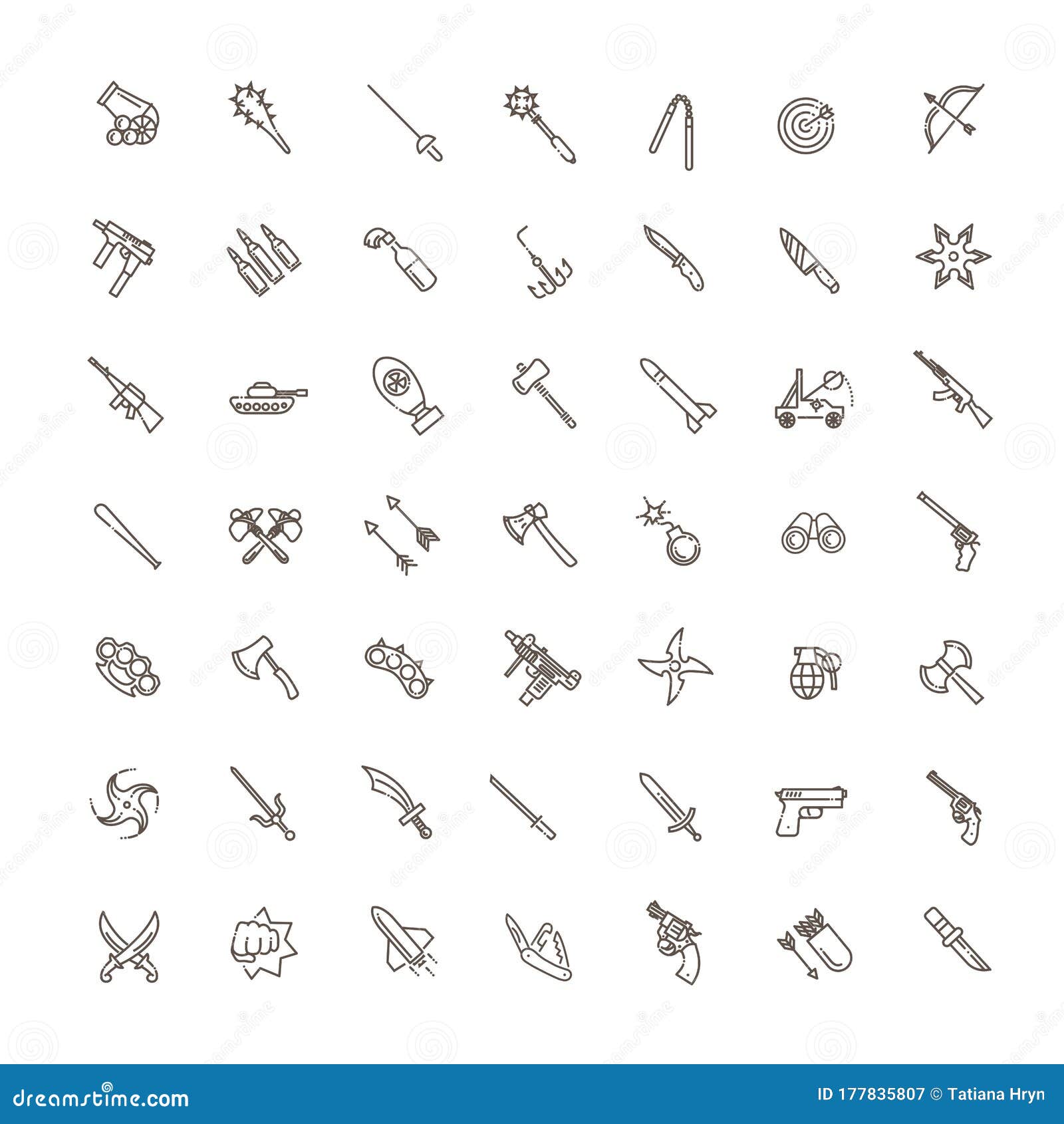 Weapons Vector Collection Icons | CartoonDealer.com #78707088