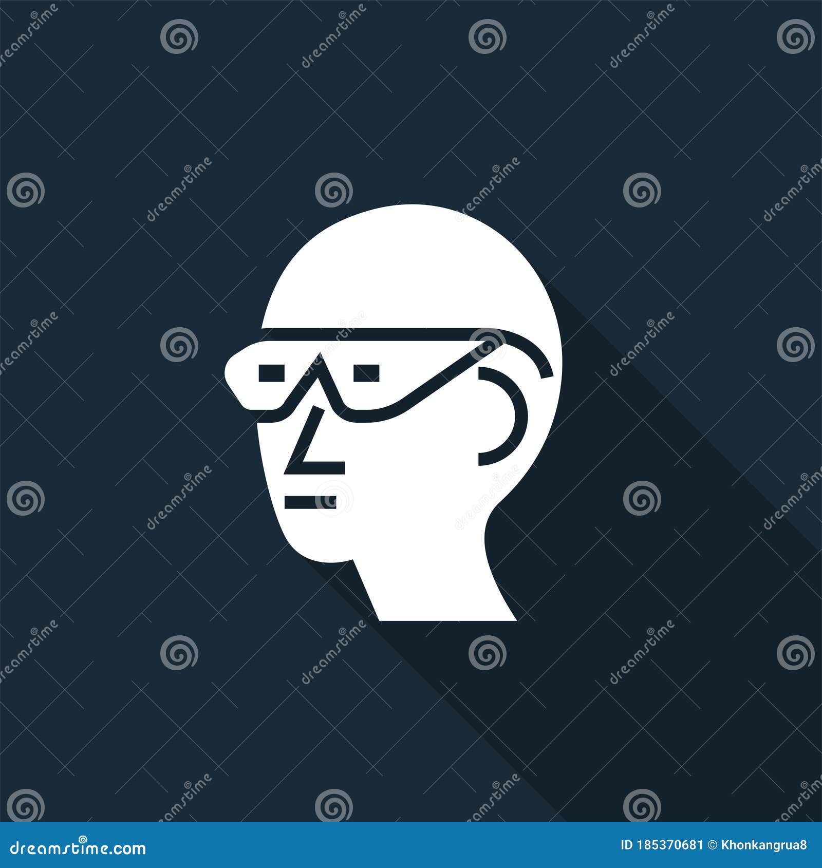 Wear Eye Protection Sign Isolate on White Background,Vector ...