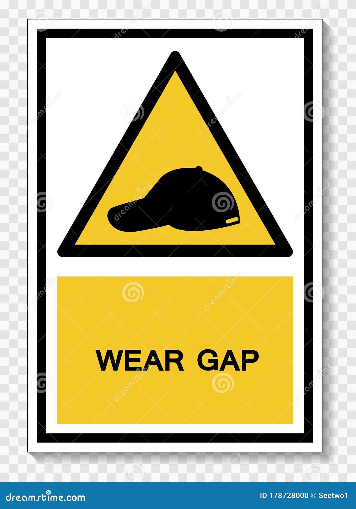 Wear Gap Symbol Sign Isolate on White Background,Vector Illustration ...