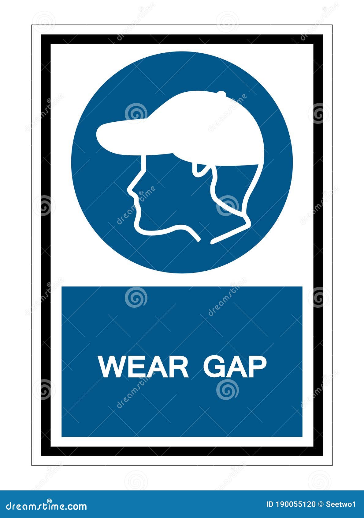 Wear Gap Symbol Sign Isolate on White Background,Vector Illustration ...
