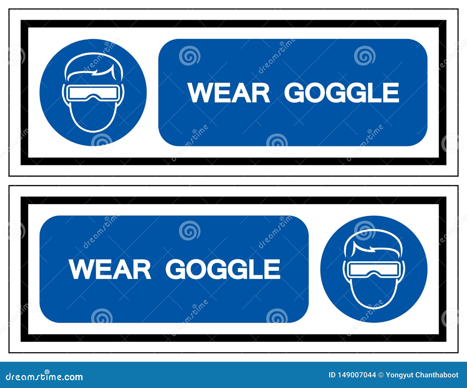 Wear Goggle Symbol Sign ,Vector Illustration, Isolate on White ...