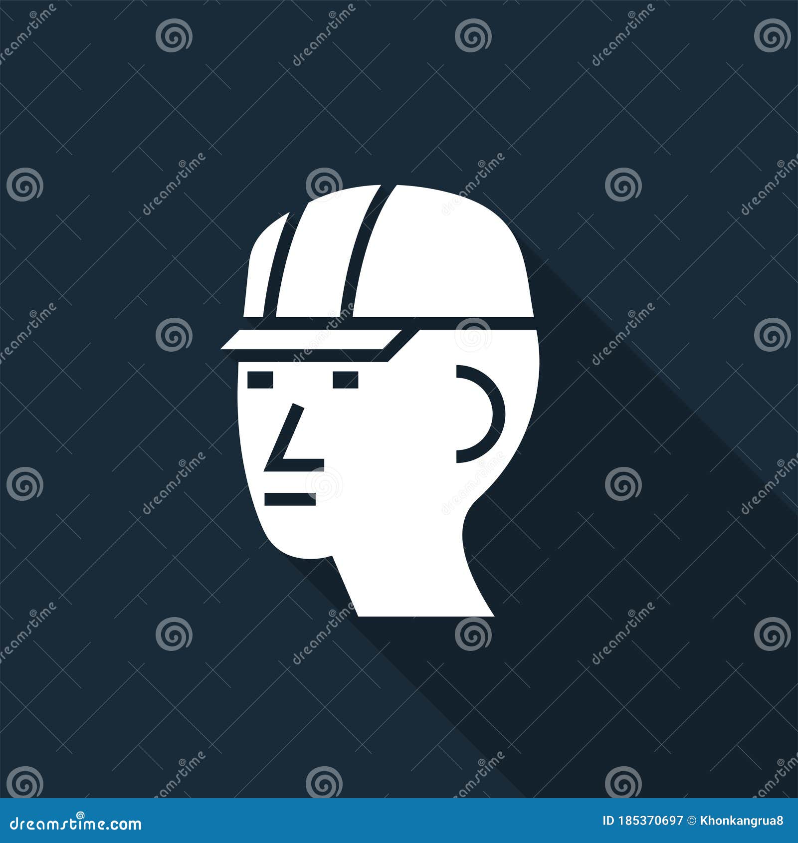 Wear Hard Hat Symbol Sign ,Vector Illustration, Isolate On White ...