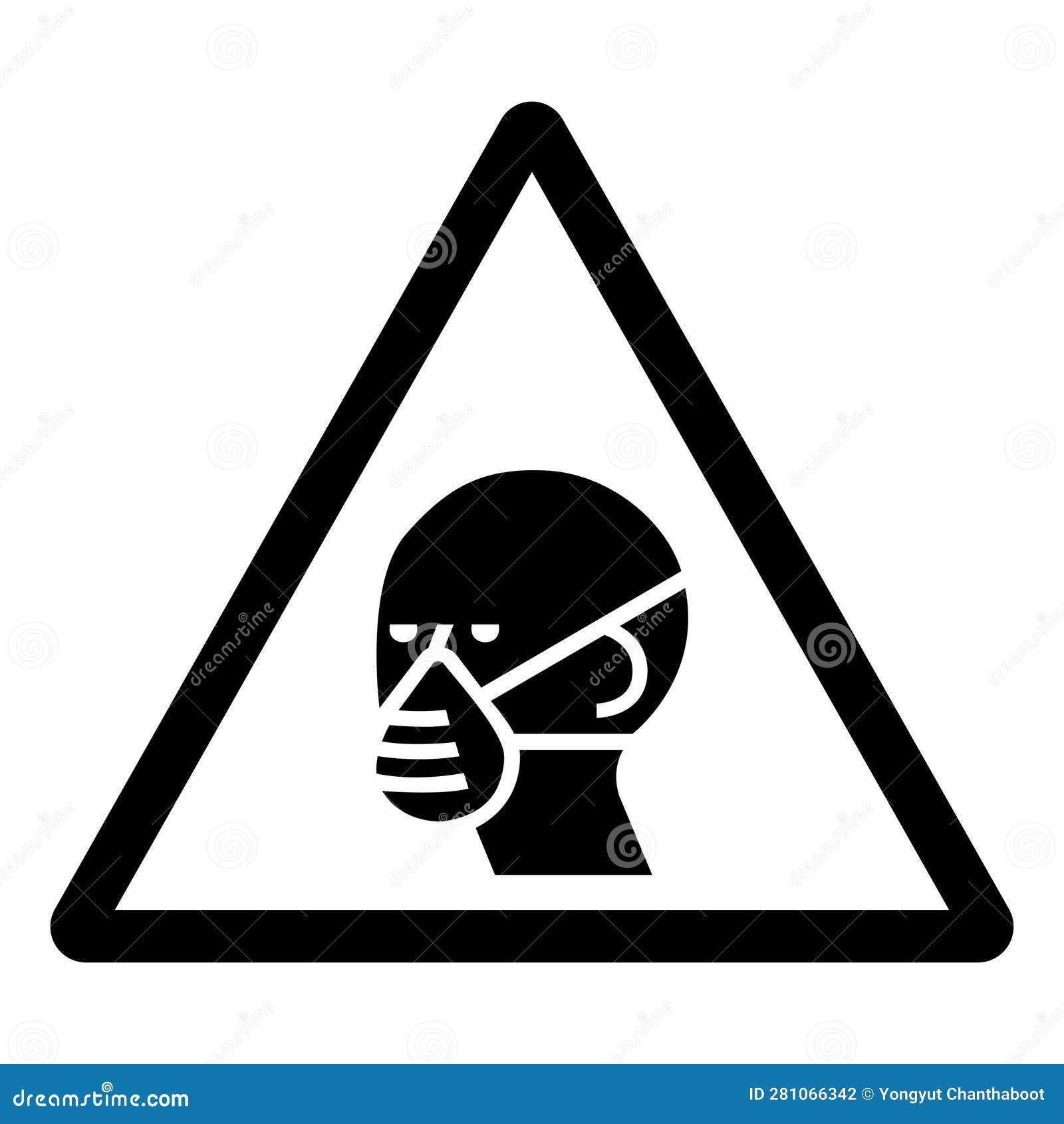 Wear Mask Symbol Sign, Vector Illustration, Isolate on White Background ...
