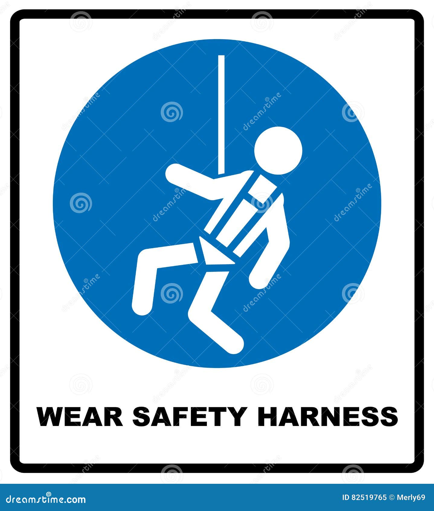 Wear safety harness sign stock vector. Illustration of europe - 82519765 Wear safety harness sign stock vector. Illustration of europe - 82519765